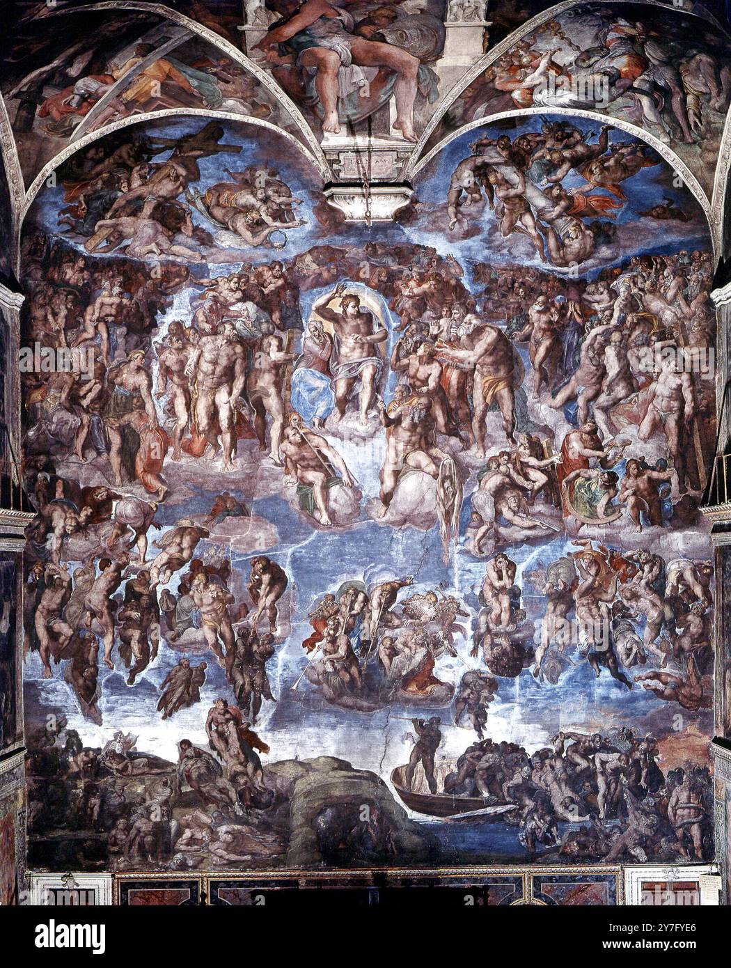 Sistine Chapel: The Last Judgement, 1538-41 (fresco) Artist Buonarroti, Michelangelo (1475-1564 ...