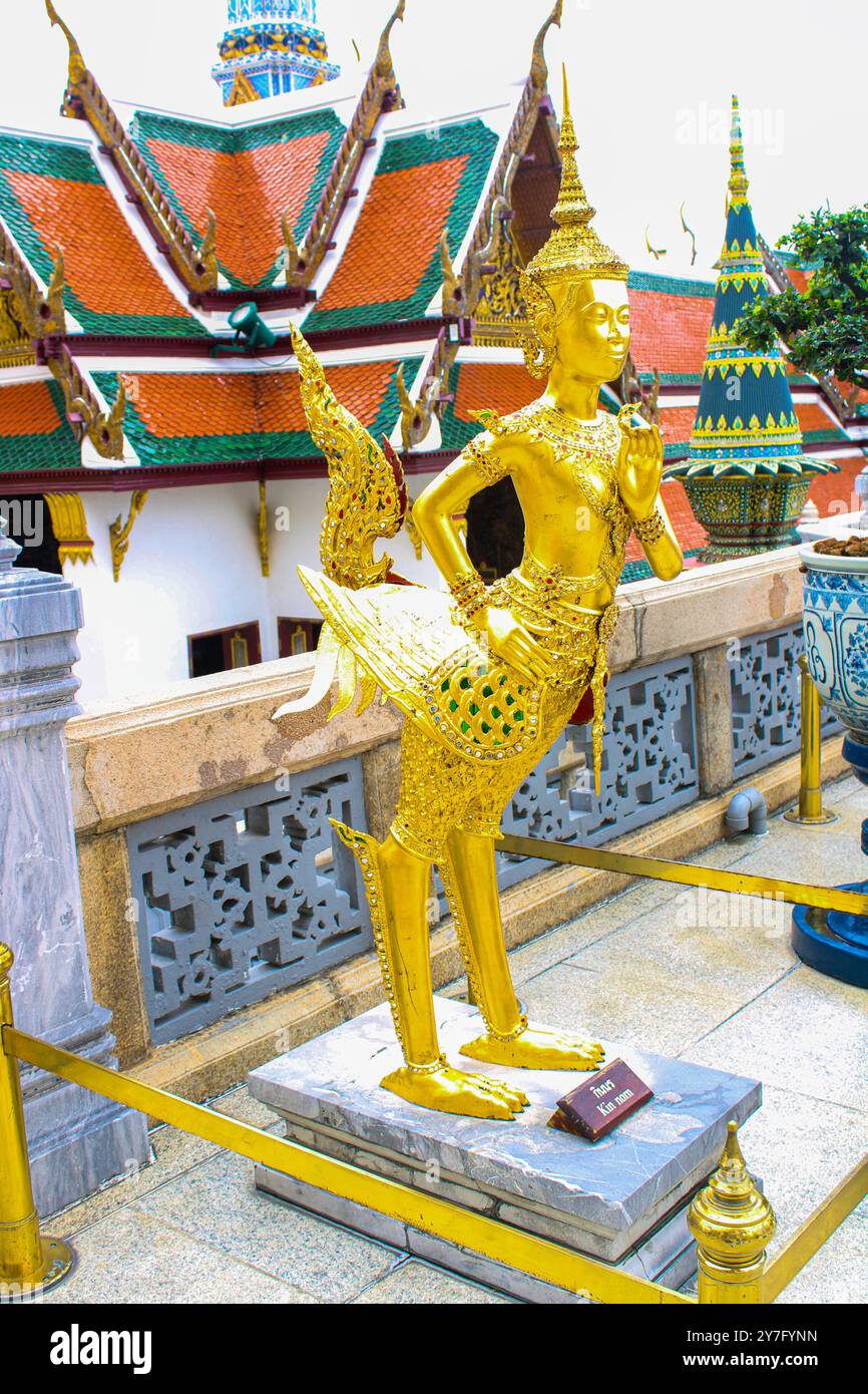 Bangkok. The Grand Palace or Royal Palace (Wat Phra Kaew). Golden ...