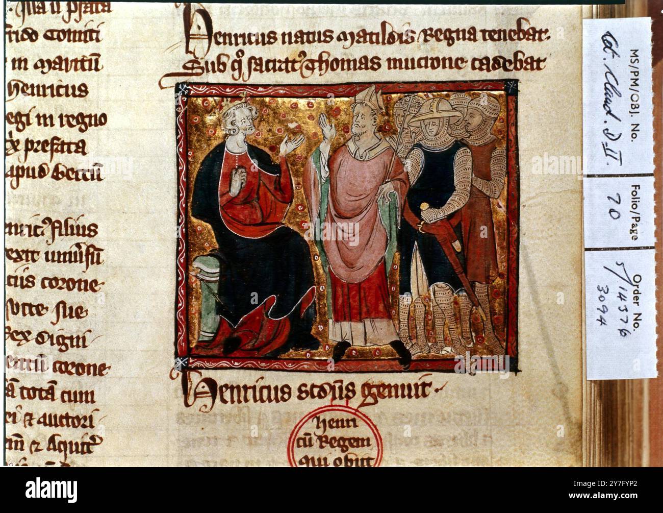 Henry II, his sons and Becket Stock Photo - Alamy