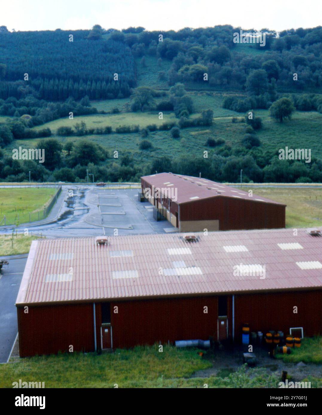 Redevelopment of Ex - "Nine Mile Point" Colliery Stock Photo - Alamy