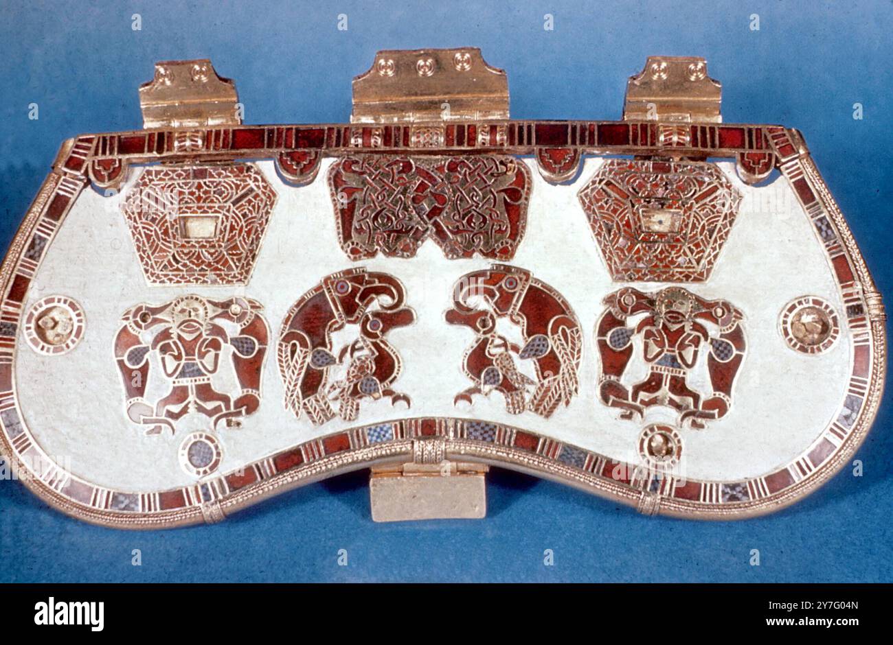 Detail from Purse Lid 7th Century AD Sutton Hoo Stock Photo - Alamy