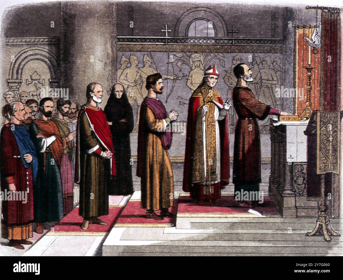 King John's Barons swearing to achieve their liberties. 19th century ...