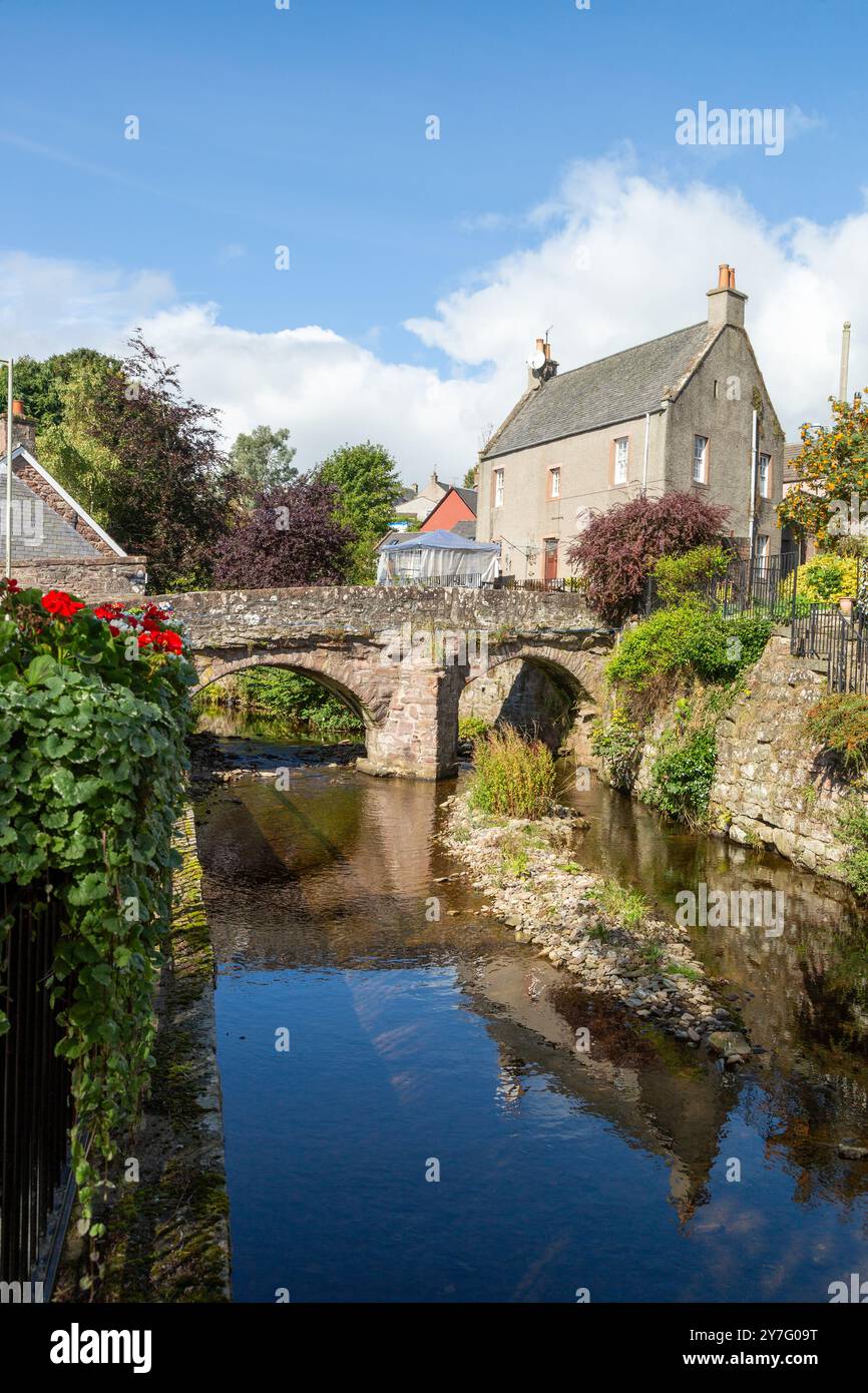 The old Pack Bridge in the Scottish town of Alyth, Perth and Kinross ...