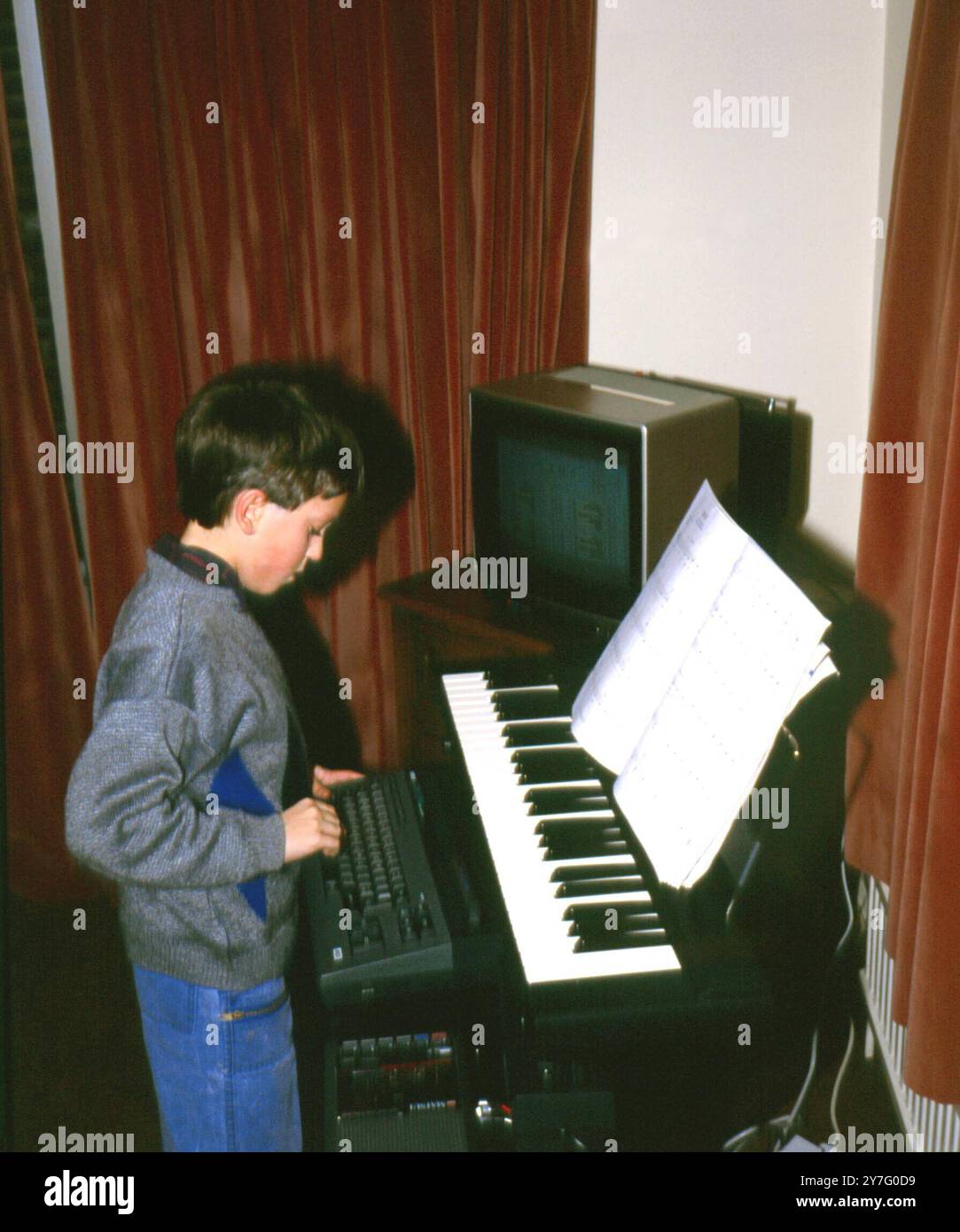 Yamaha MSX Computer and keyboard music system Stock Photo - Alamy