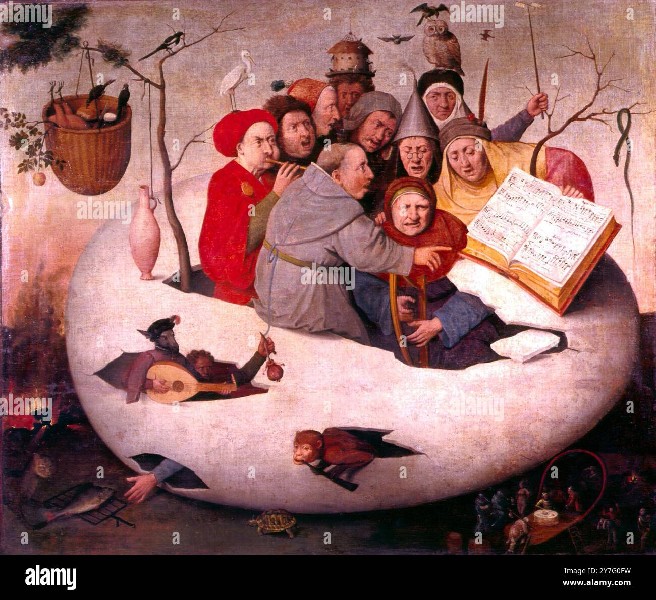 The Concert in the Egg by Dutch painter Bosch Stock Photo - Alamy