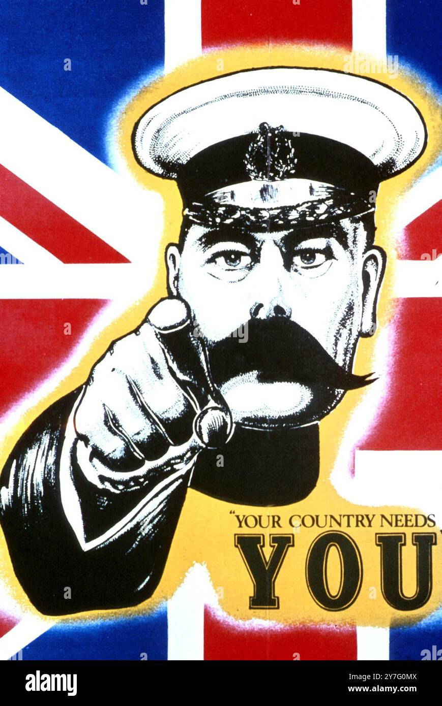 "Your Country Needs You" WWI recruitment poster Stock Photo - Alamy