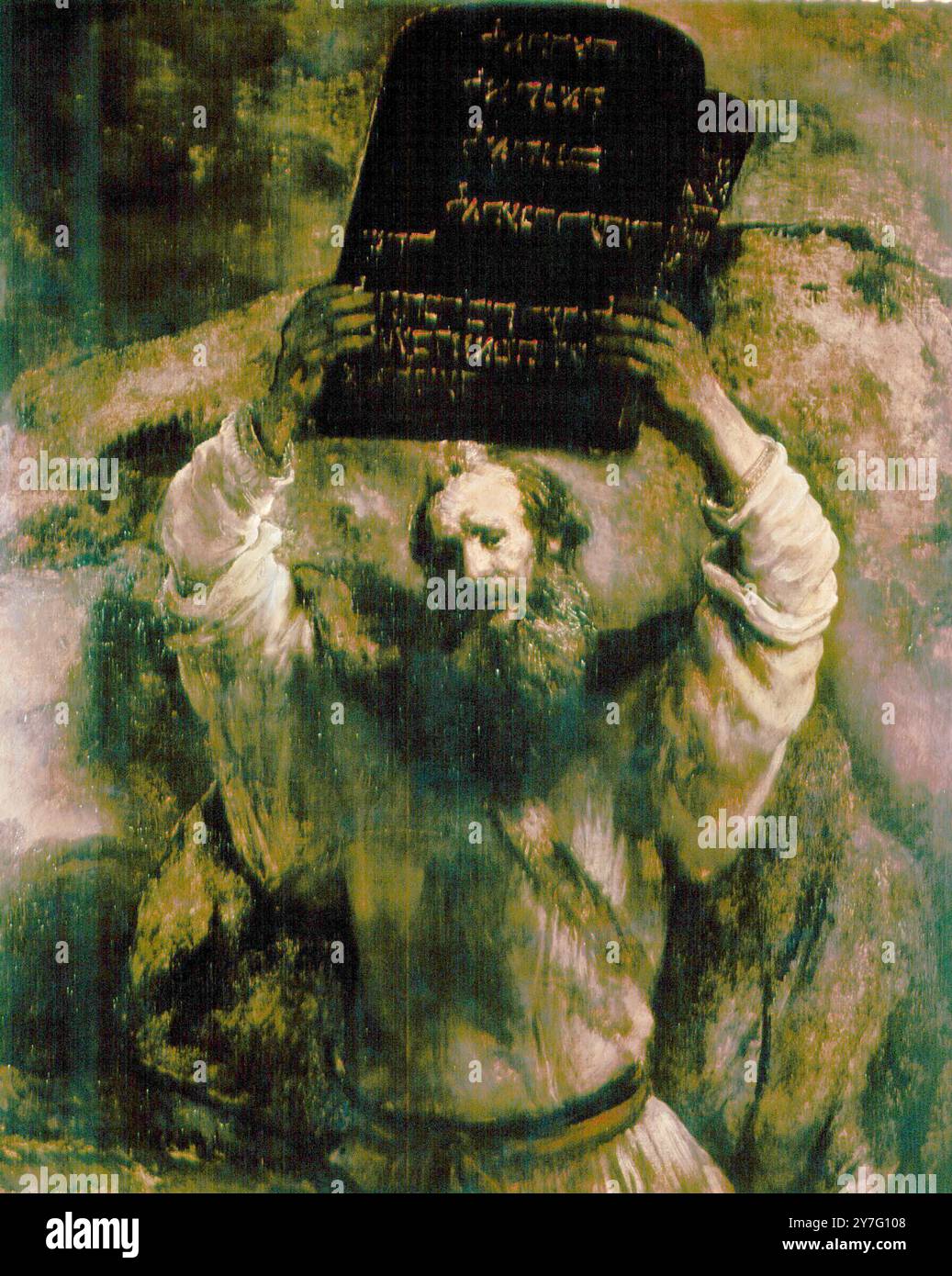 Moses with the tablets of law hi-res stock photography and images - Alamy