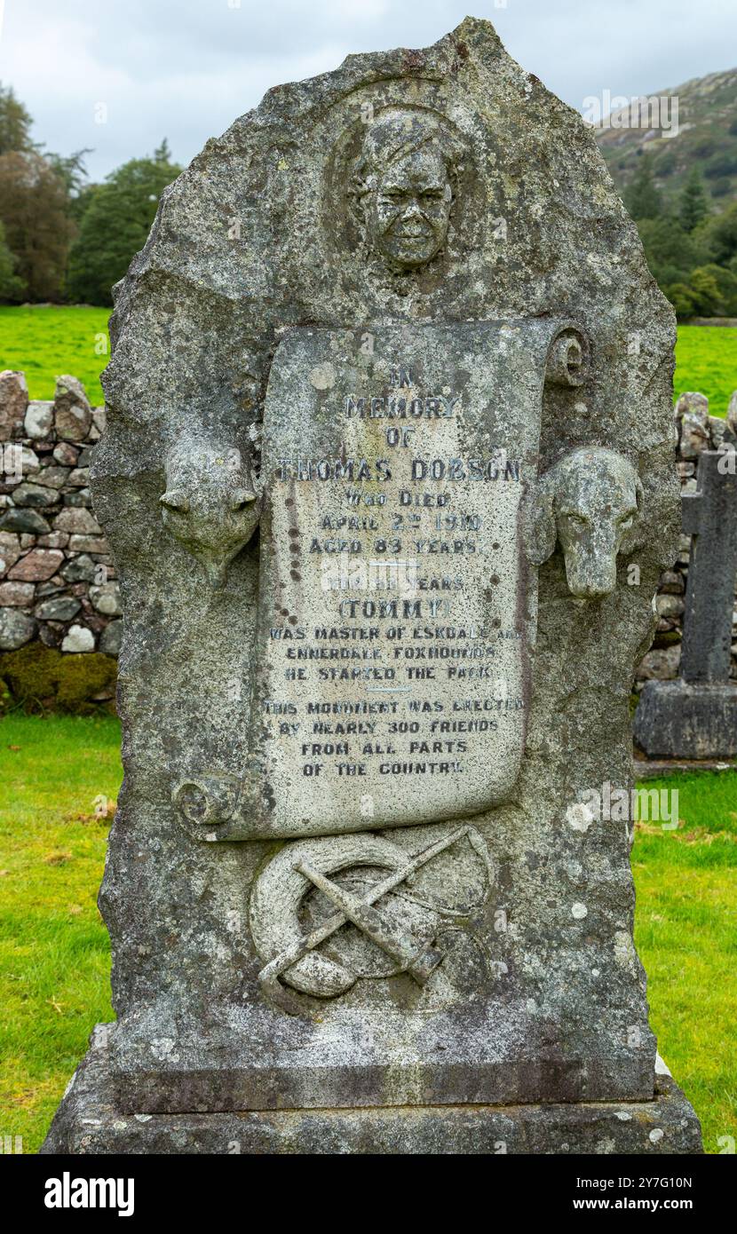 Headstone of Tommy Dobson St Catherine's Church at Boot in the Eskdale ...