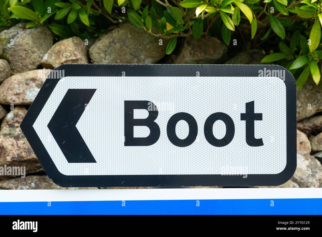 boot eskdale road sign Stock Photo - Alamy