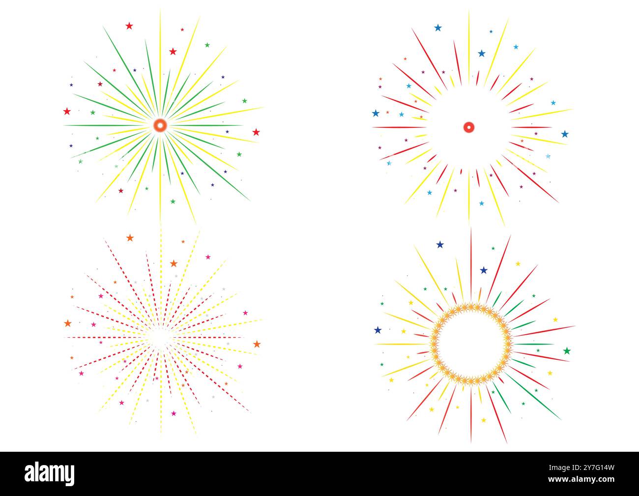 Roman candle fireworks Stock Vector Images - Alamy
