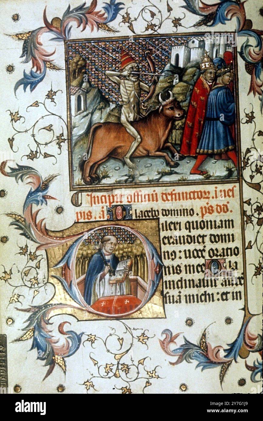 Manuscript showing death shooting at Pope and King Stock Photo - Alamy