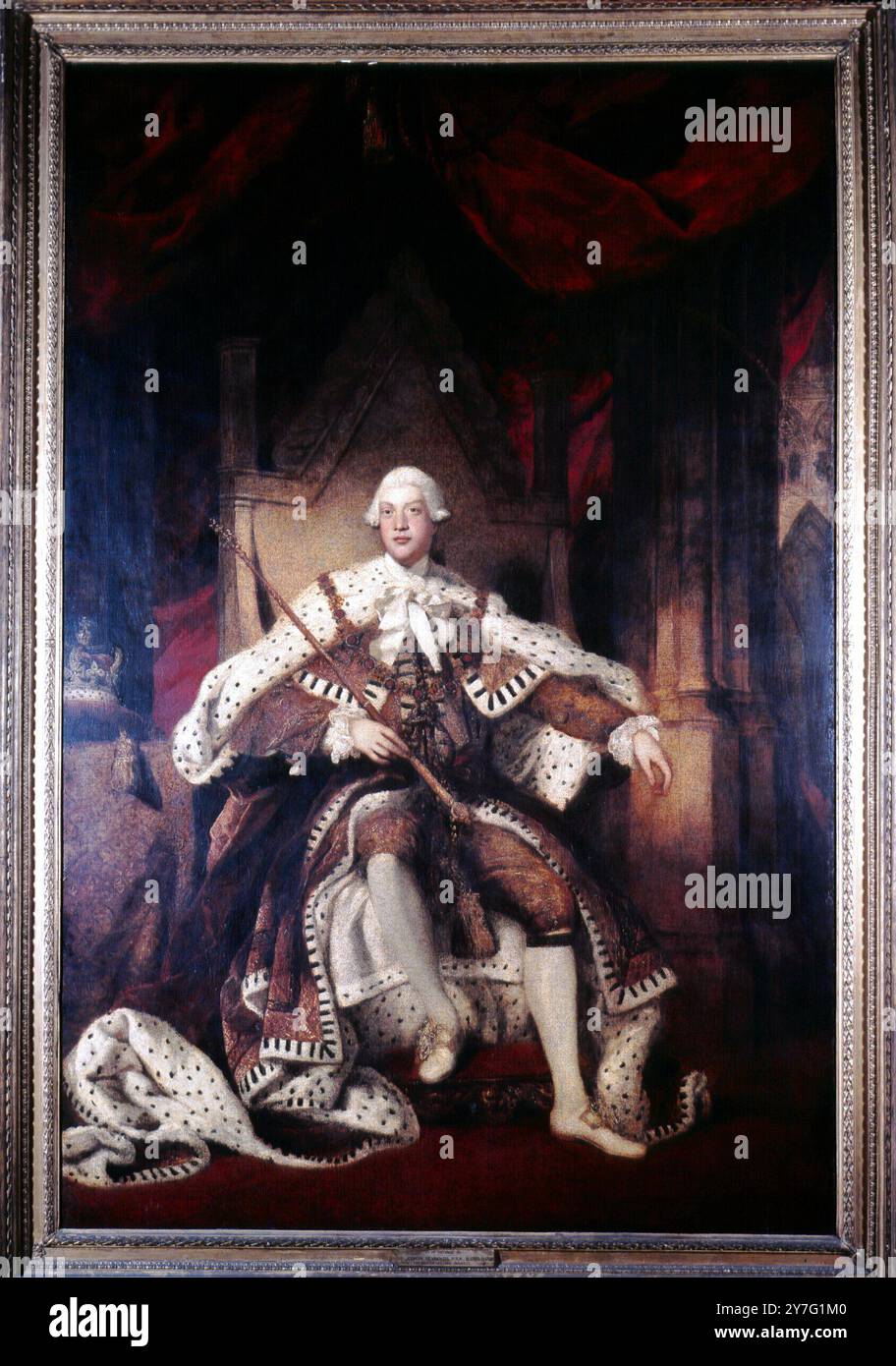 George III in his cornation robes Stock Photo - Alamy