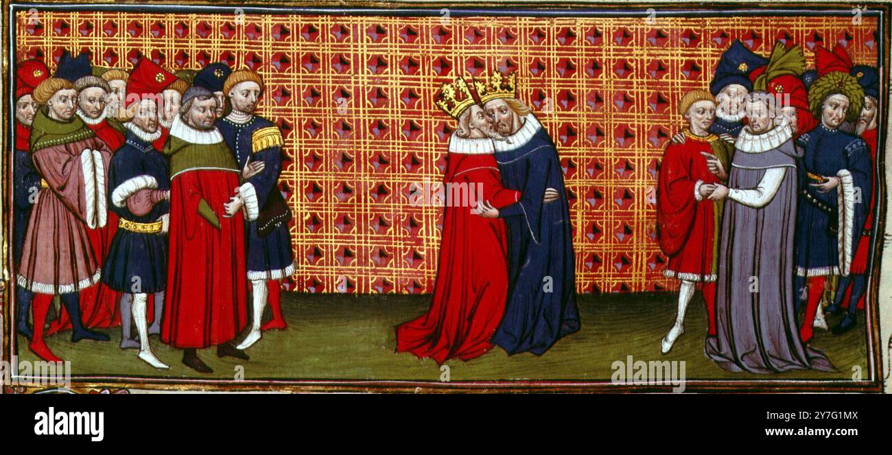 Edward III and Philip the Fair Stock Photo - Alamy