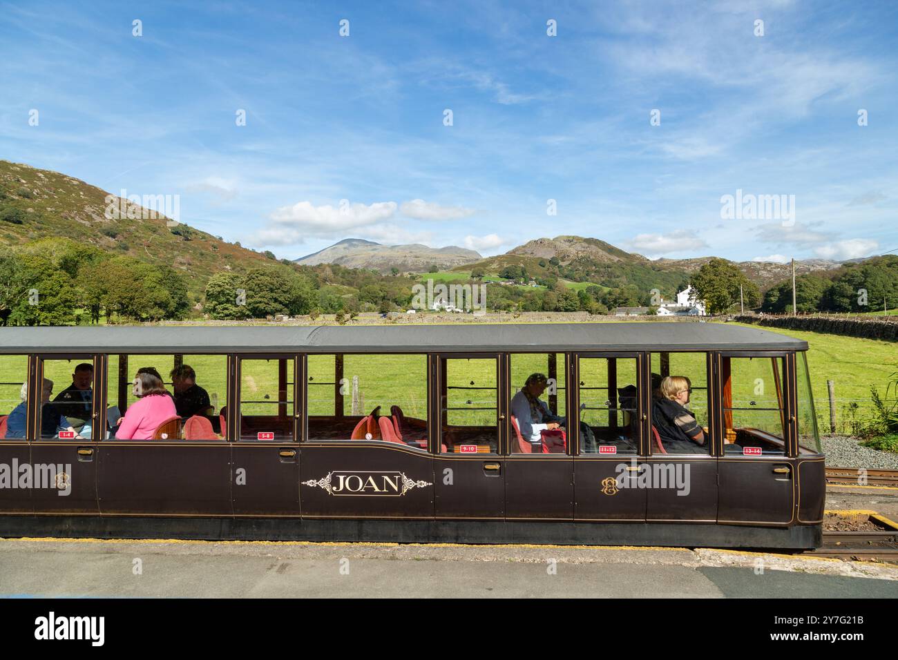 The Narrow gauge steam train carriages at Dalegarth Station, Eskdale ...