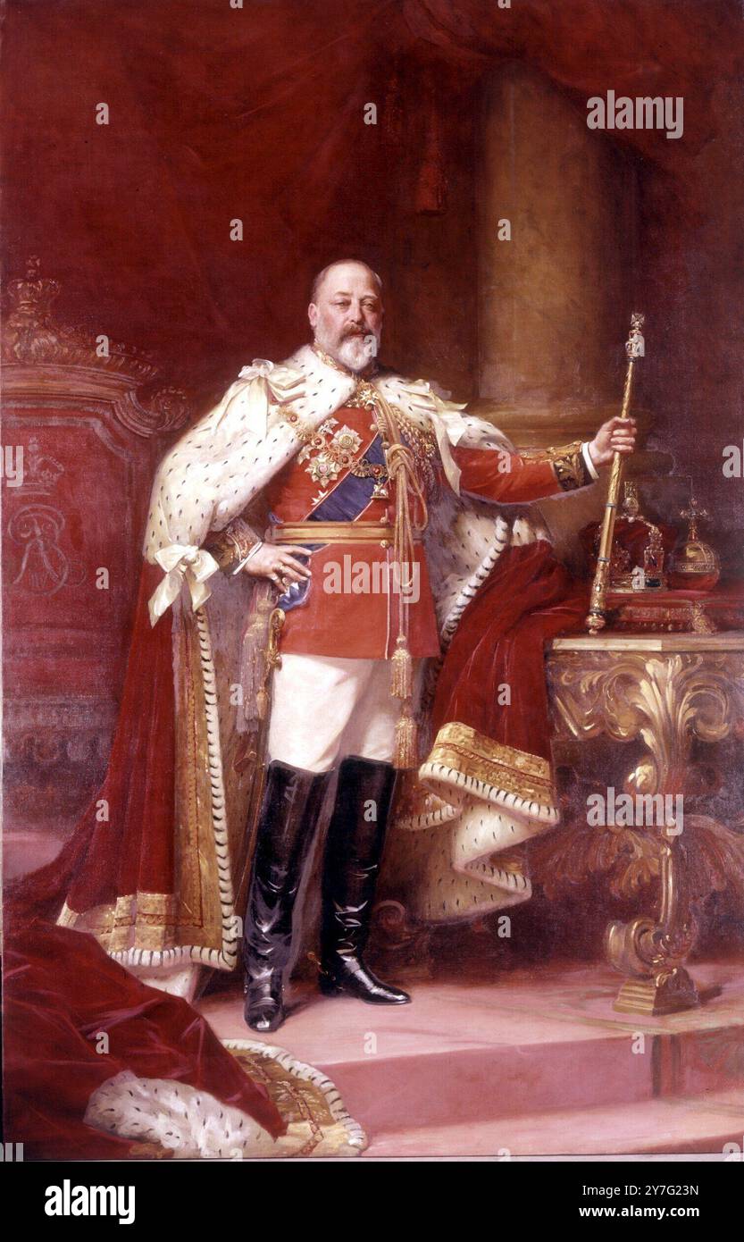 Portrait of King Edward VII Stock Photo - Alamy