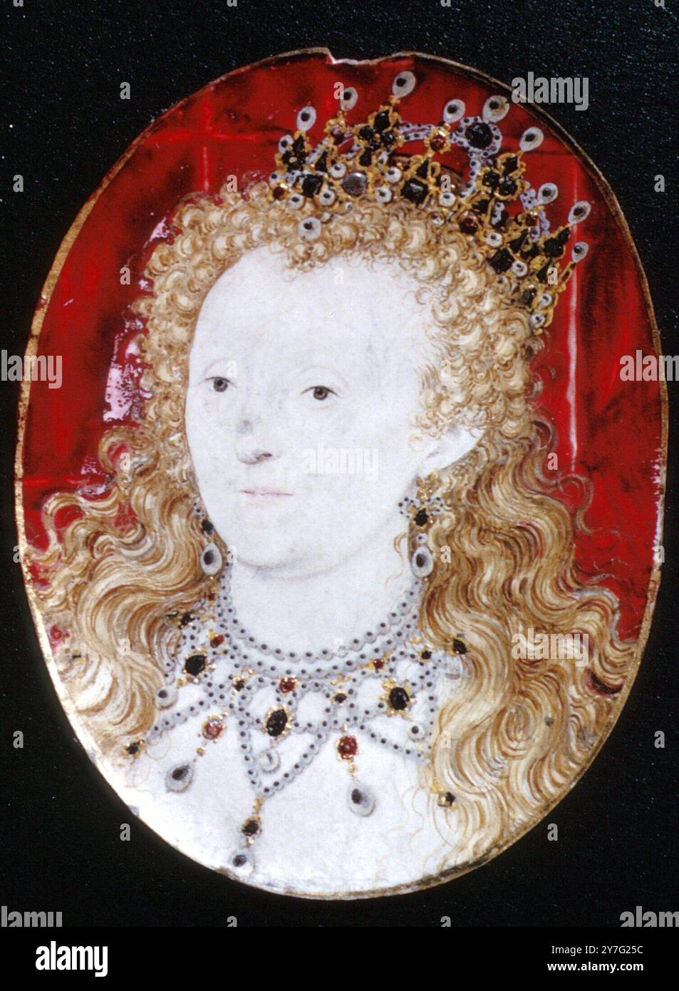 A portrait of Queen Elizabeth first by Hilliard Stock Photo - Alamy