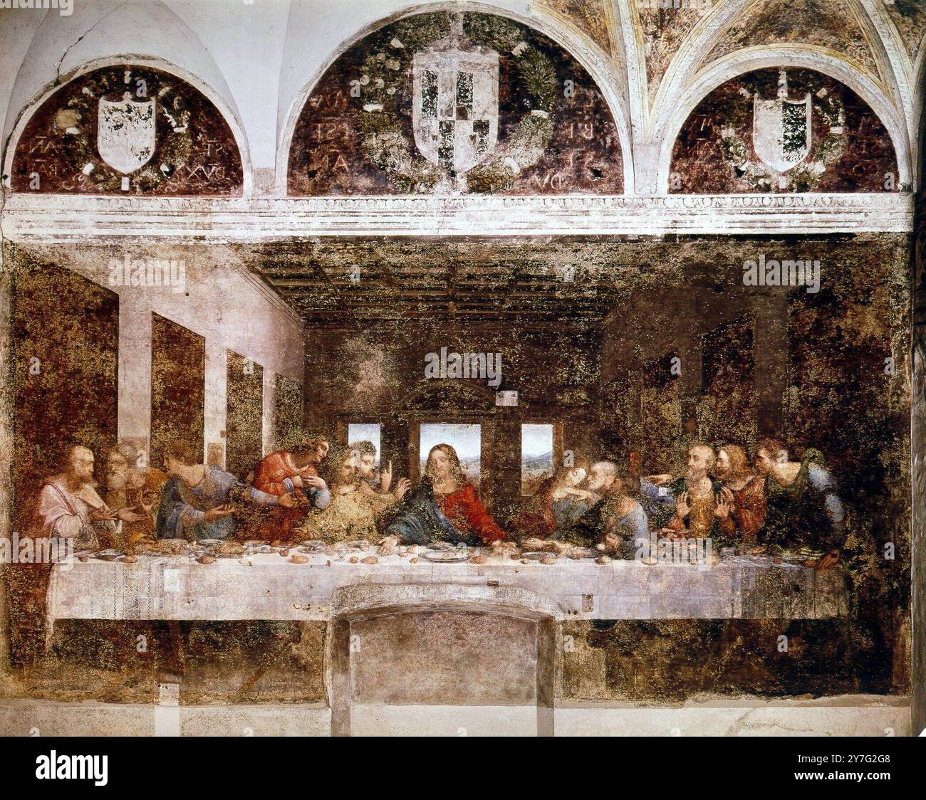 The Last Supper By Michelangelo Stock Photo - Alamy