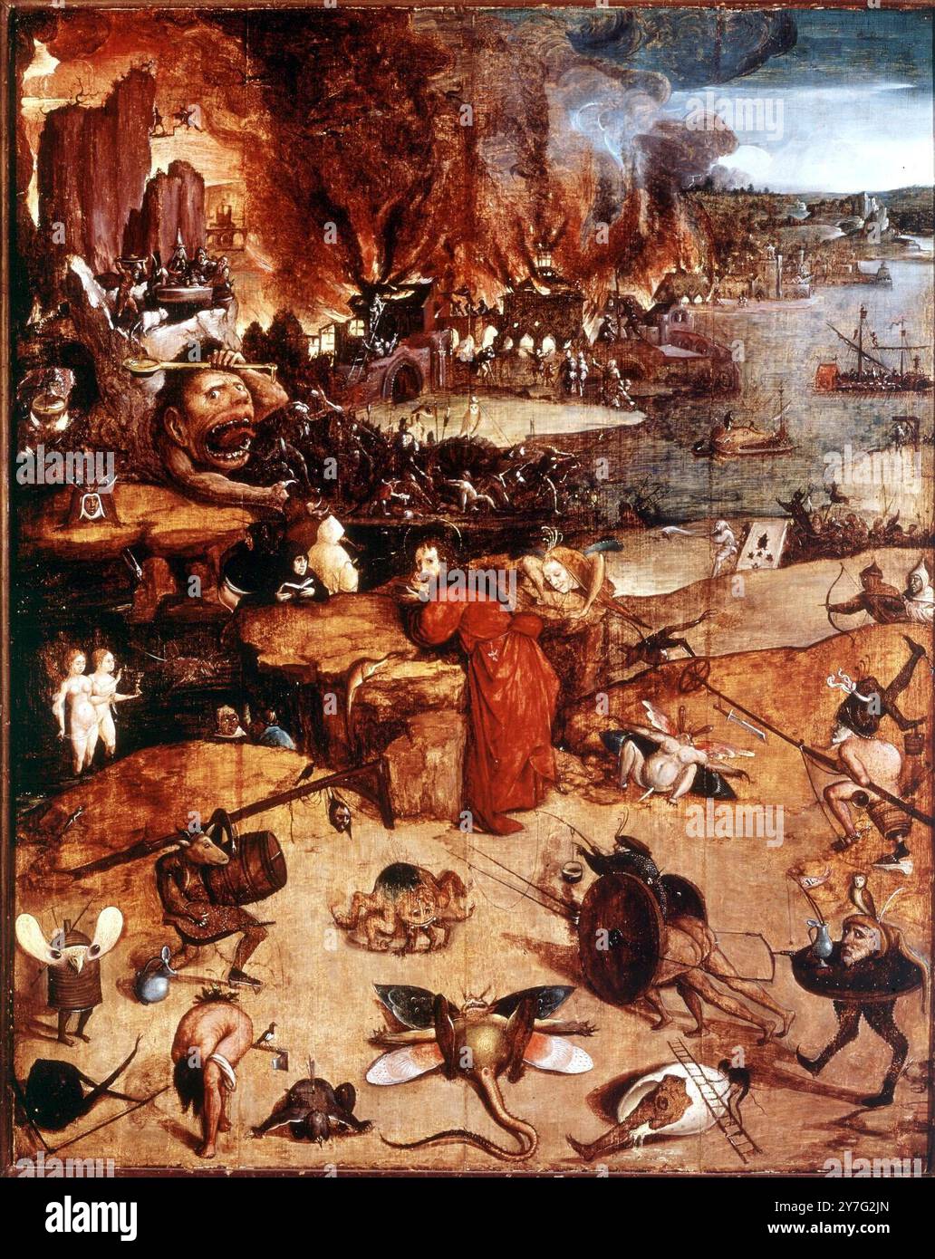 The Temptation of St Anthony Hieronimus Bosch 1450 - 1516 In the Prado ...