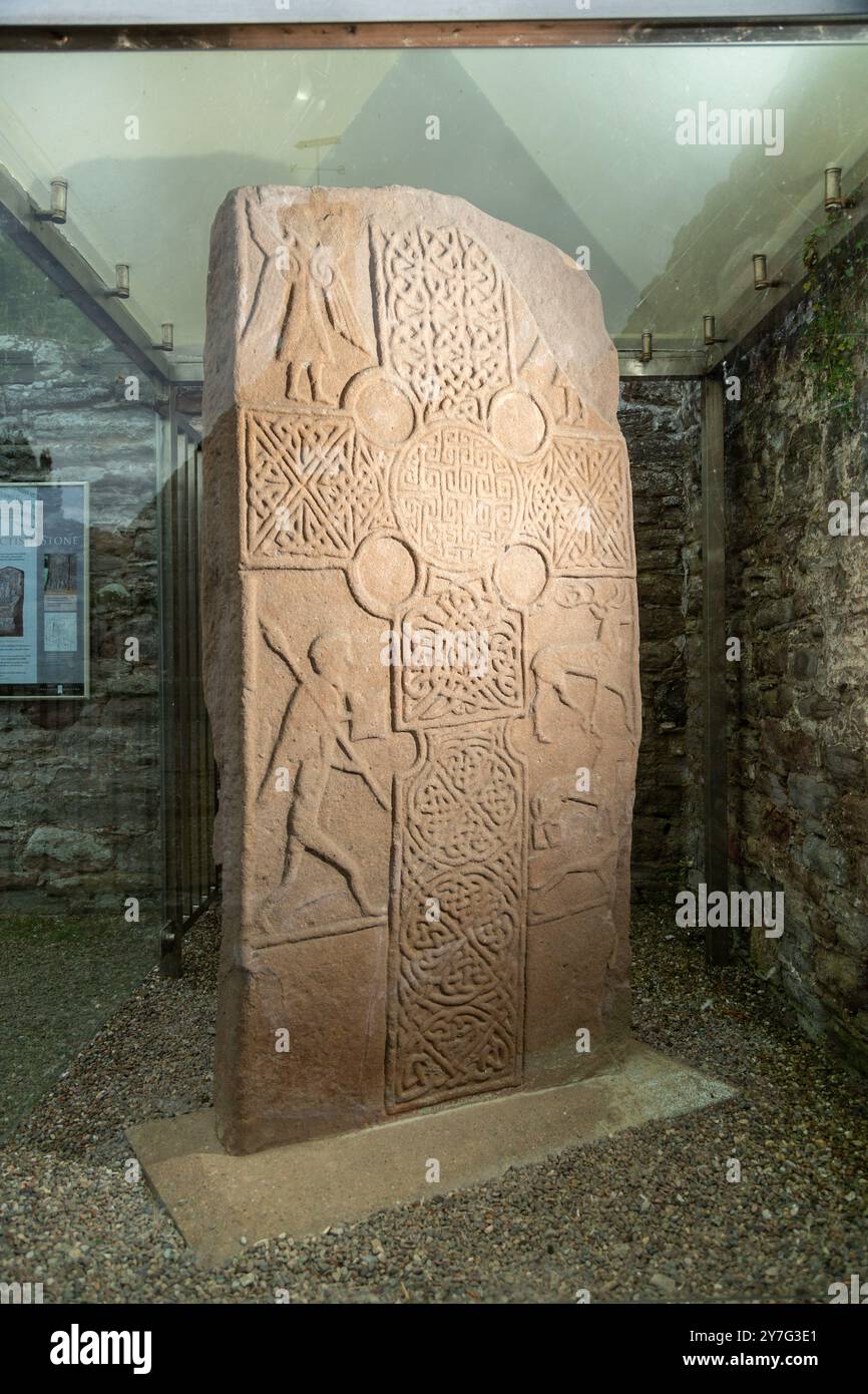 The Eassie Stone is a Class II Pictish stone of about the mid 8th ...
