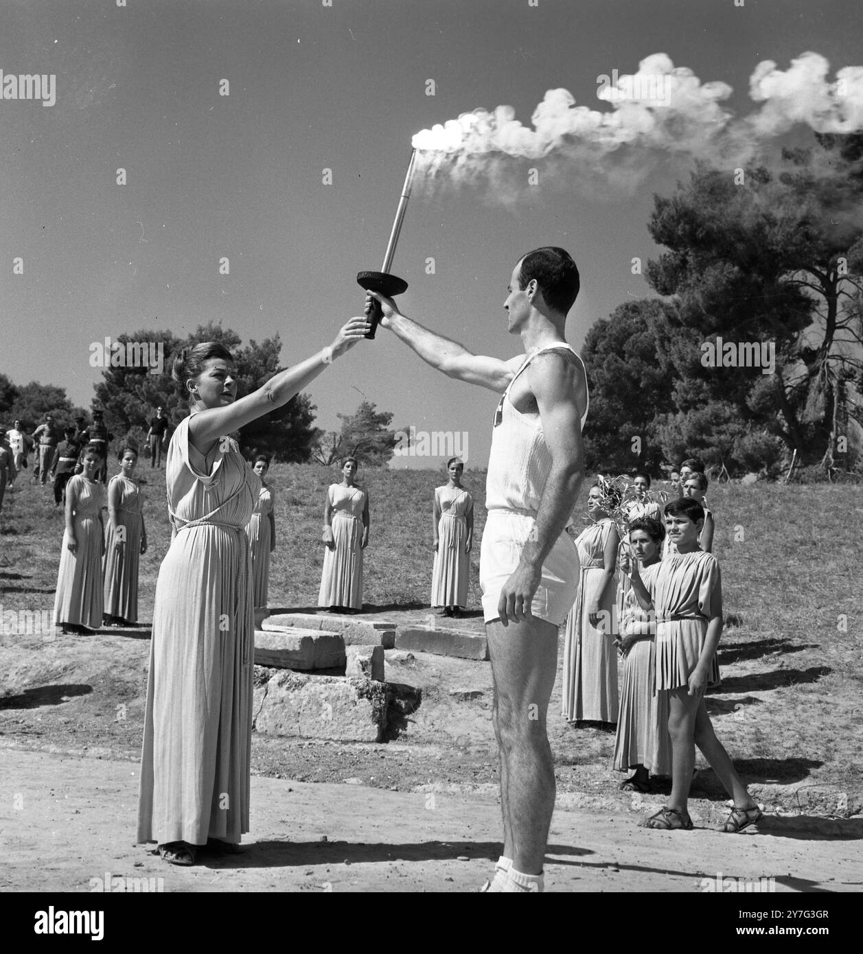 High Priestess Aleca Katselli , an actress in Greek National Theatre ...