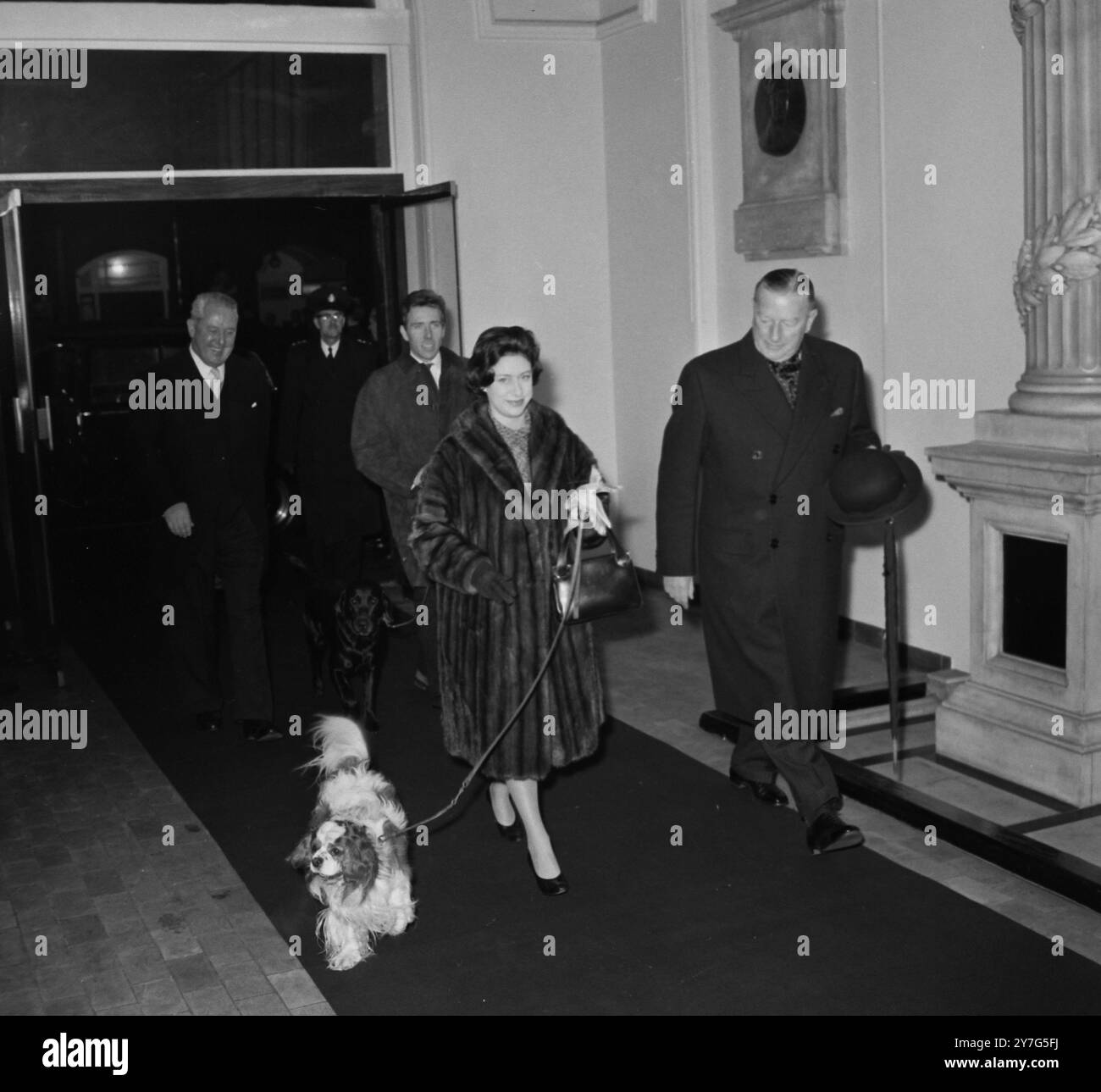 PRINCESS MARGARET ROSE WITH SPANIEL LABRADOR AND LORD SNOWDON IN LONDON ...