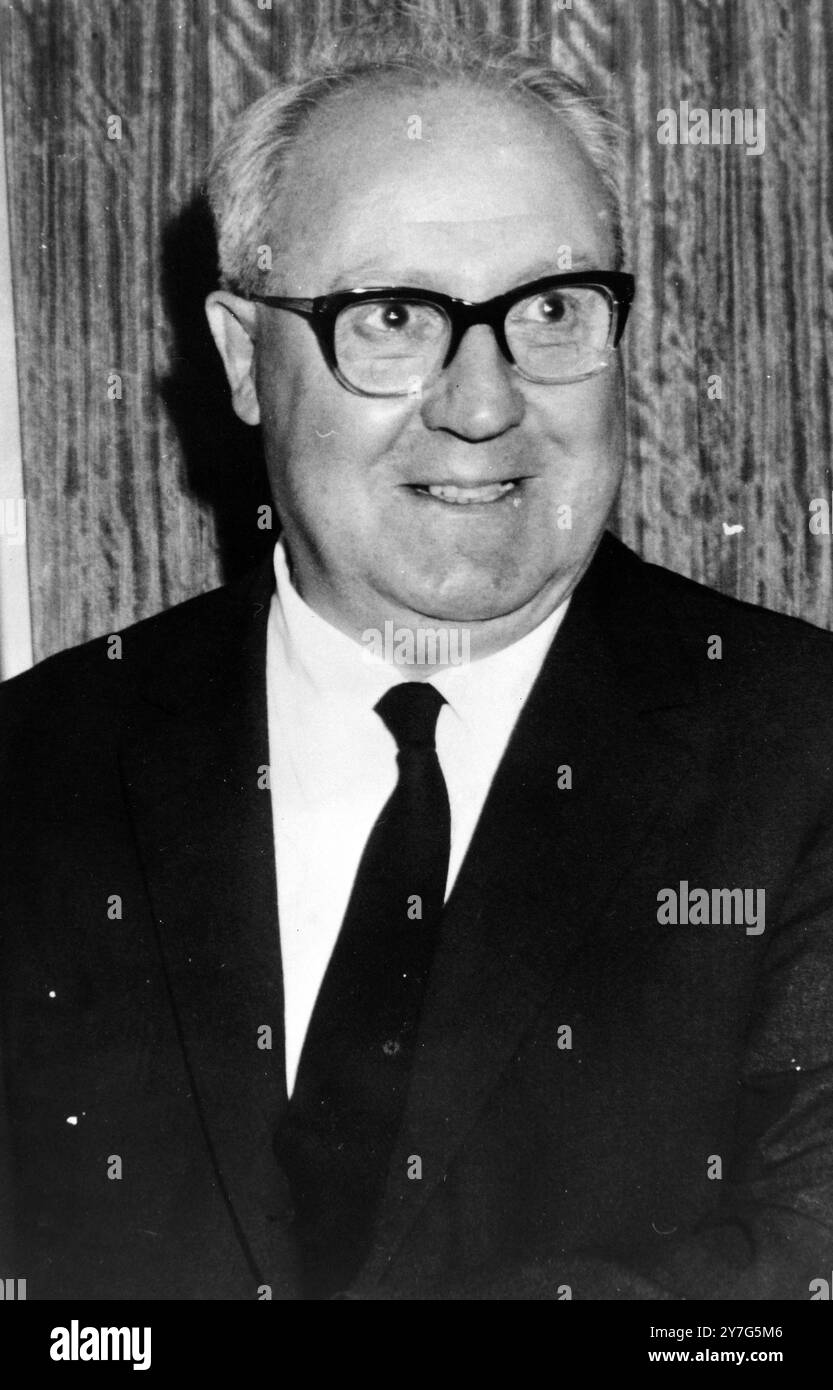 GIUSEPPE SARAGAT NEW ITALIAN PRESIDENT PORTRAIT / ; 29 DECEMBER 1964 ...