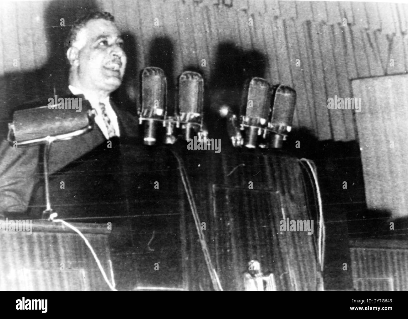 PRESIDENT OF UNITED ARAB REPUBLIC GAMAL ABDUL NASSER AIDS CONGO REBELS ...