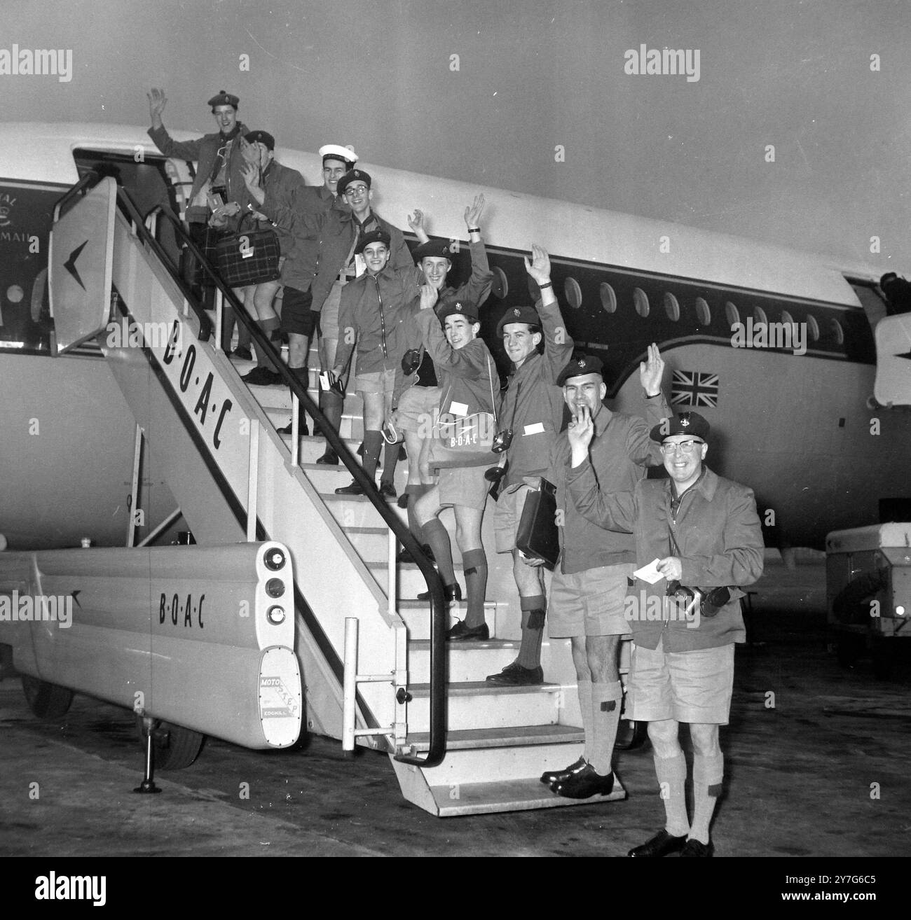 UK SCOUTS LEAVE FOR GOLDEN JUBILEE JAMBOREE OF NIGERIA ; 22 DECEMBER ...