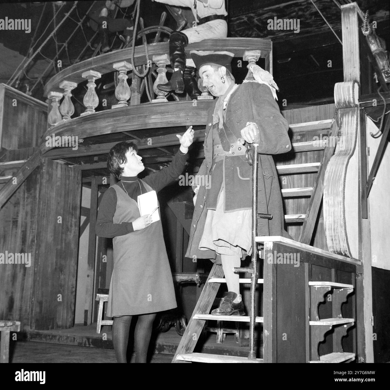 BERNARD MILES AT TREASURE ISLAND WITH DAUGHTER SALLY IN LONDON / ; 21 DECEMBER 1964 Stock Photo ...