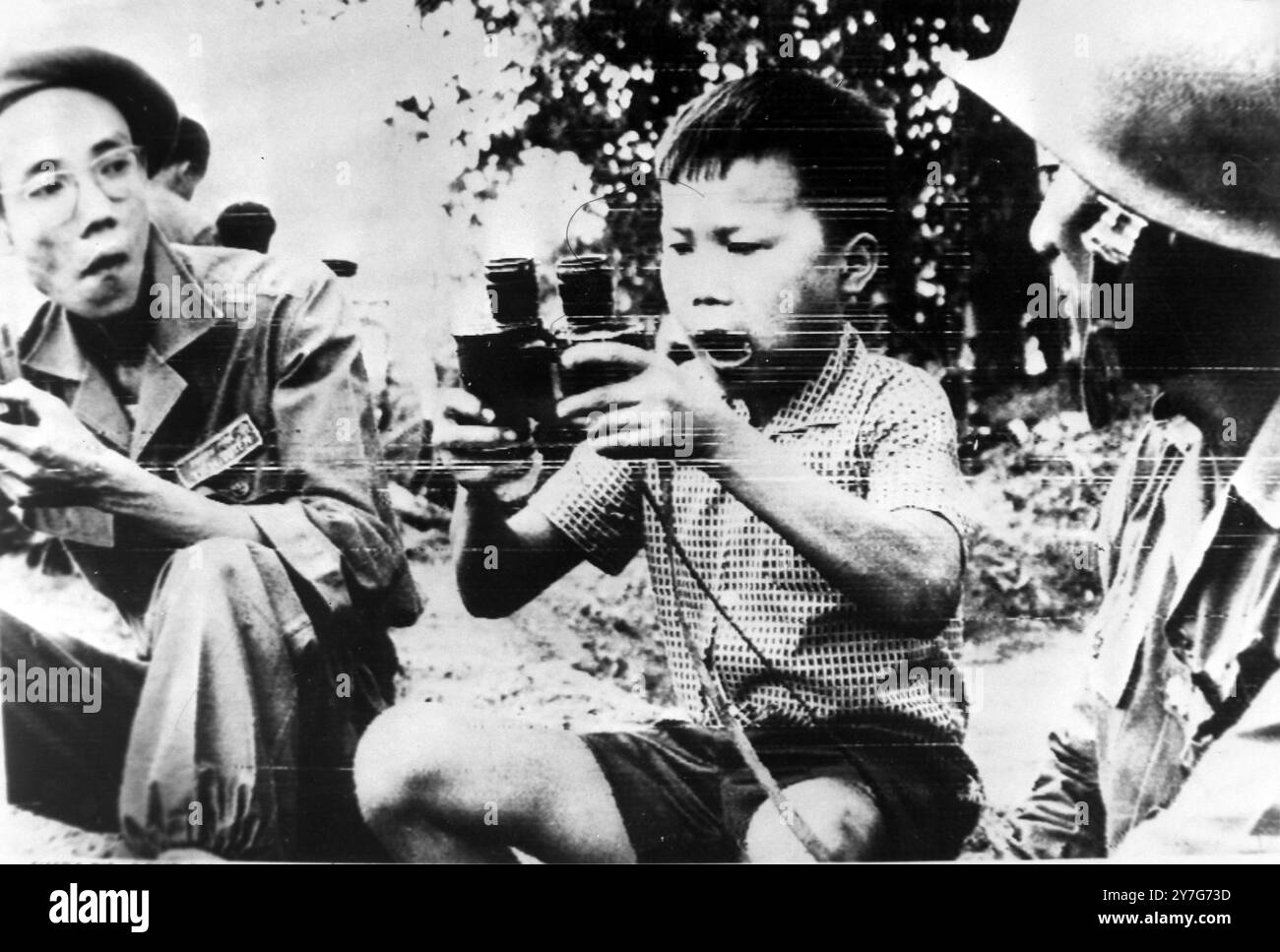 CHUYEN NGUYEN WITH SOUTH VIETNAM ARMY OFFICER IN SAIGON / ; 17 DECEMBER ...