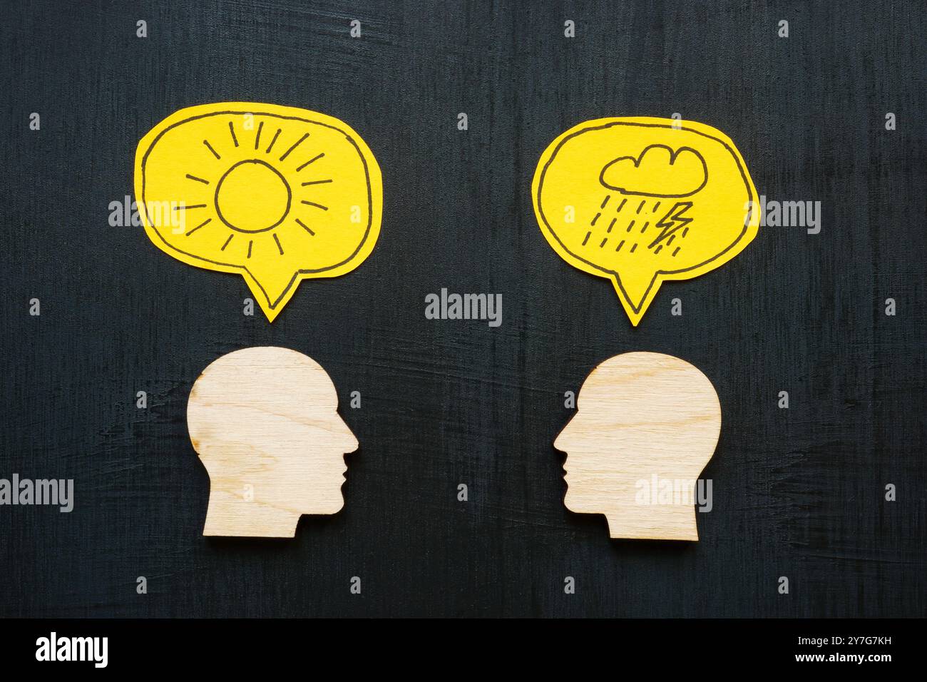 The duality of emotions and states of mind. Optimism and pessimism are ...