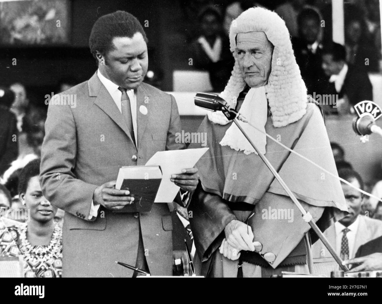 TOM MBOYA SWORN IN IN NAIROBI, KENYA ; 13 DECEMBER 1964 Stock Photo - Alamy