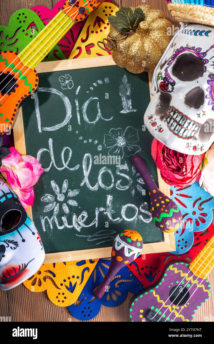 Spanish Mexican traditional holiday, autumn festival Day of the Dead ...