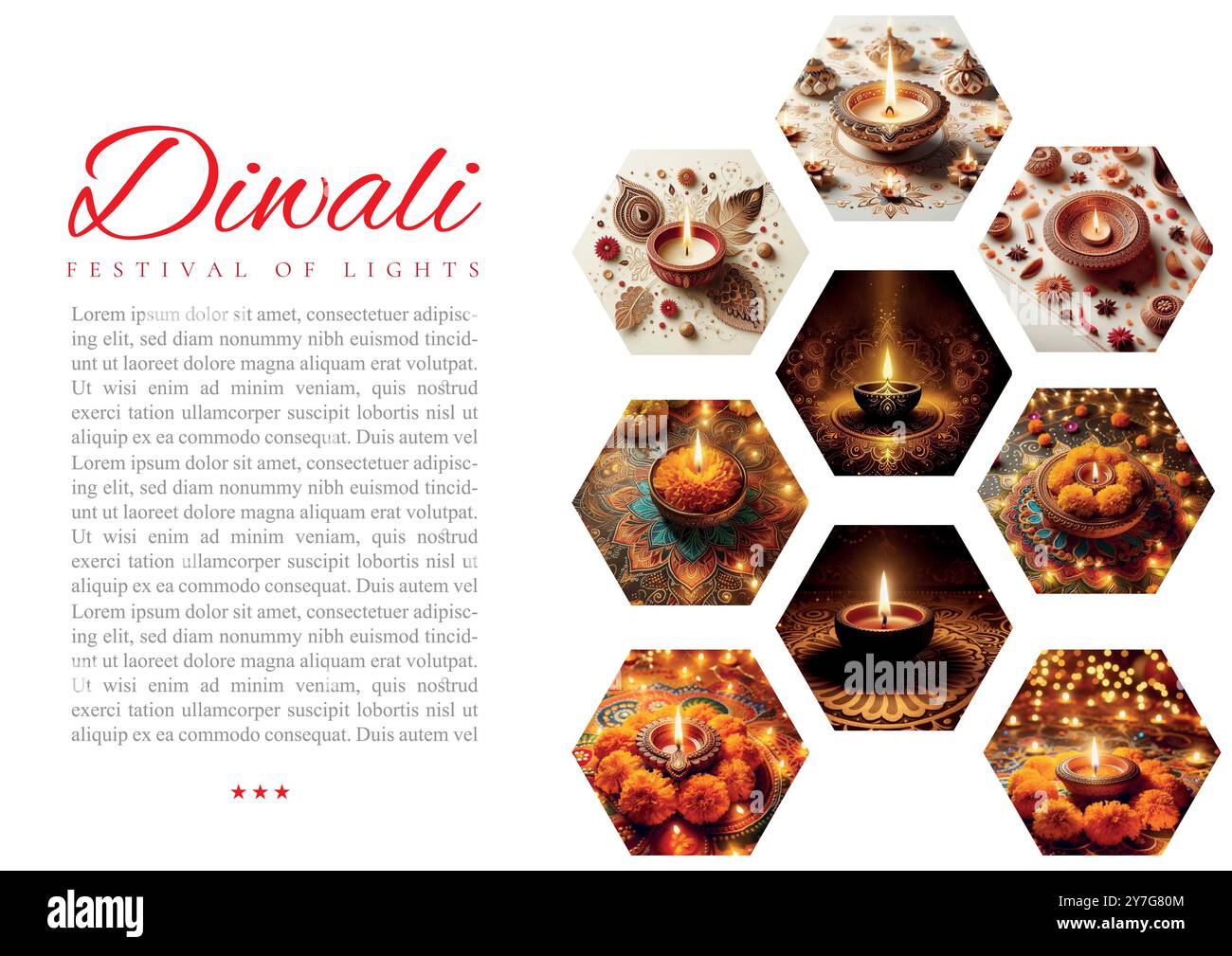 A Poster Showing Diwali's Illuminated Journey of Festivity and ...