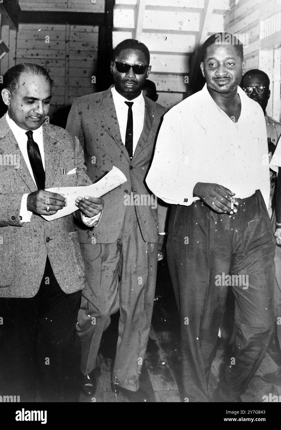 FORBES BURNHAM F GUYANESE POLITICIAN IN GEORGETOWN / ; 11 DECEMBER 1964 ...