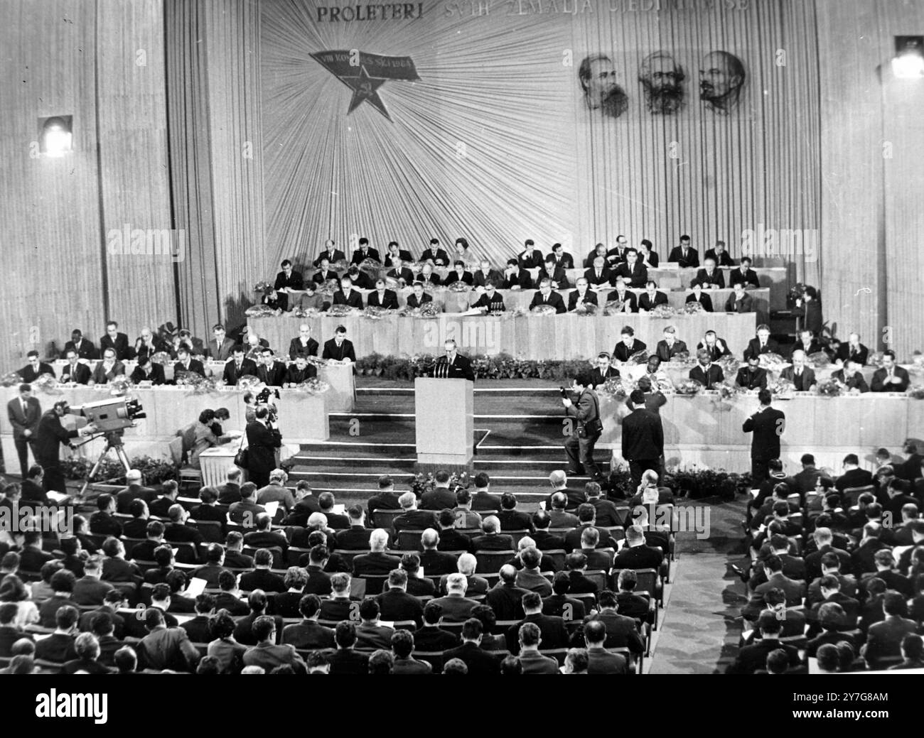 PRESIDENT JOSIP BROZ TITO AT COMMUNIST CONGRESS IN BELGRADE / ; 10 ...