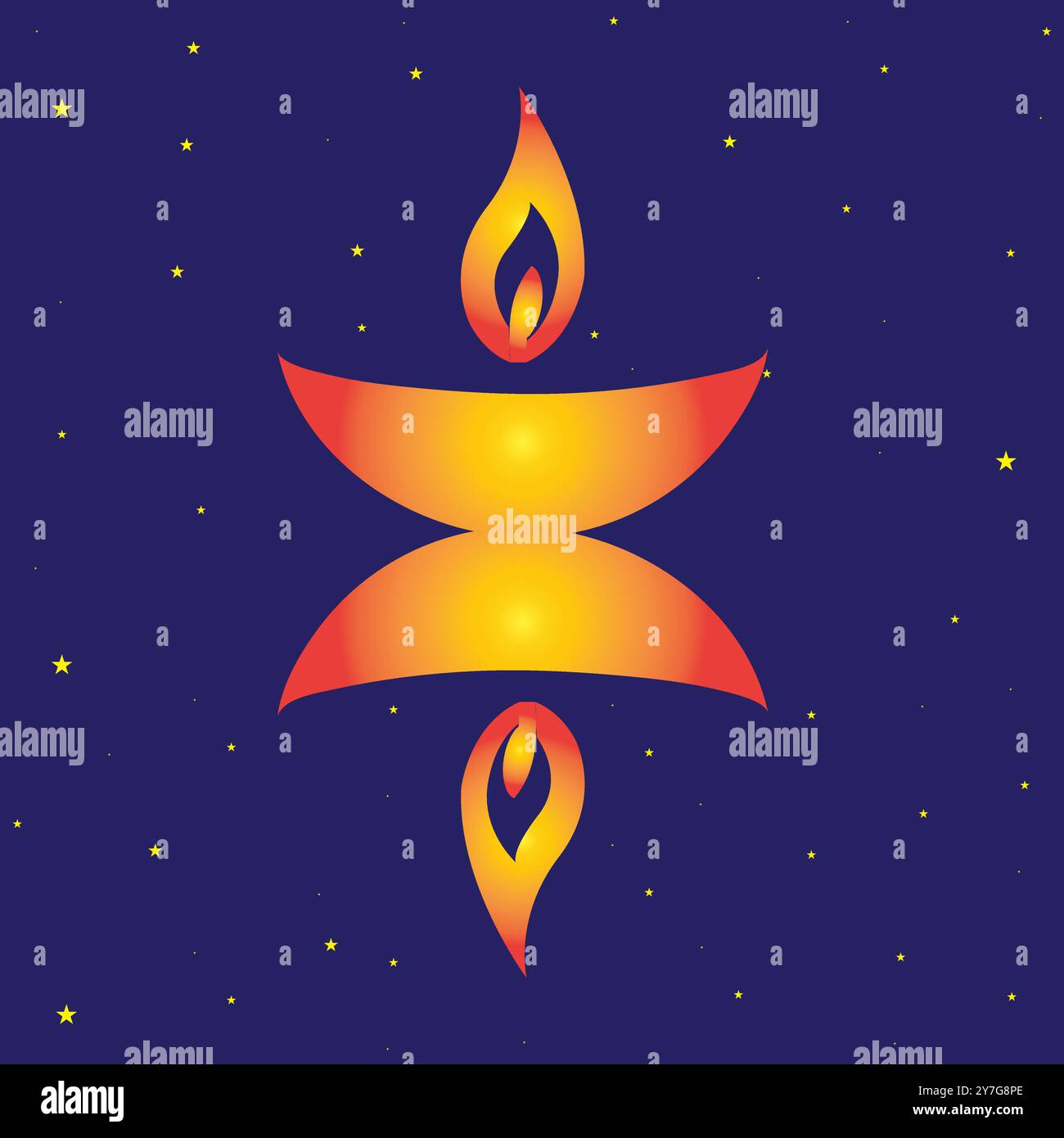 Ethereal Flames Dancing in Starlit Cosmic Infinity For Diwali and Eid ...