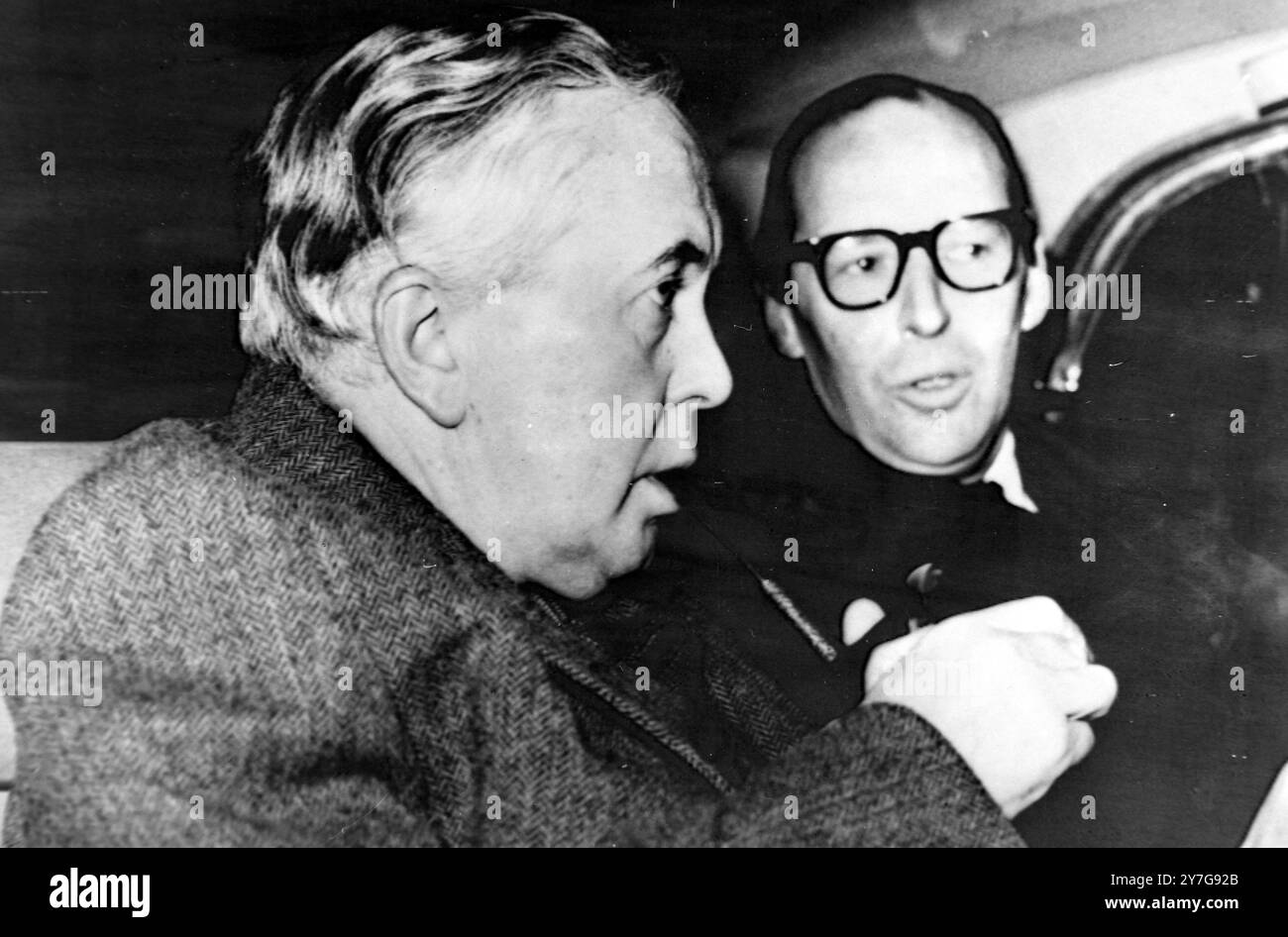LORD HARLECH WITH BRITISH PRIME MINISTER HAROLD WILSON AT ST ANDREWS ...