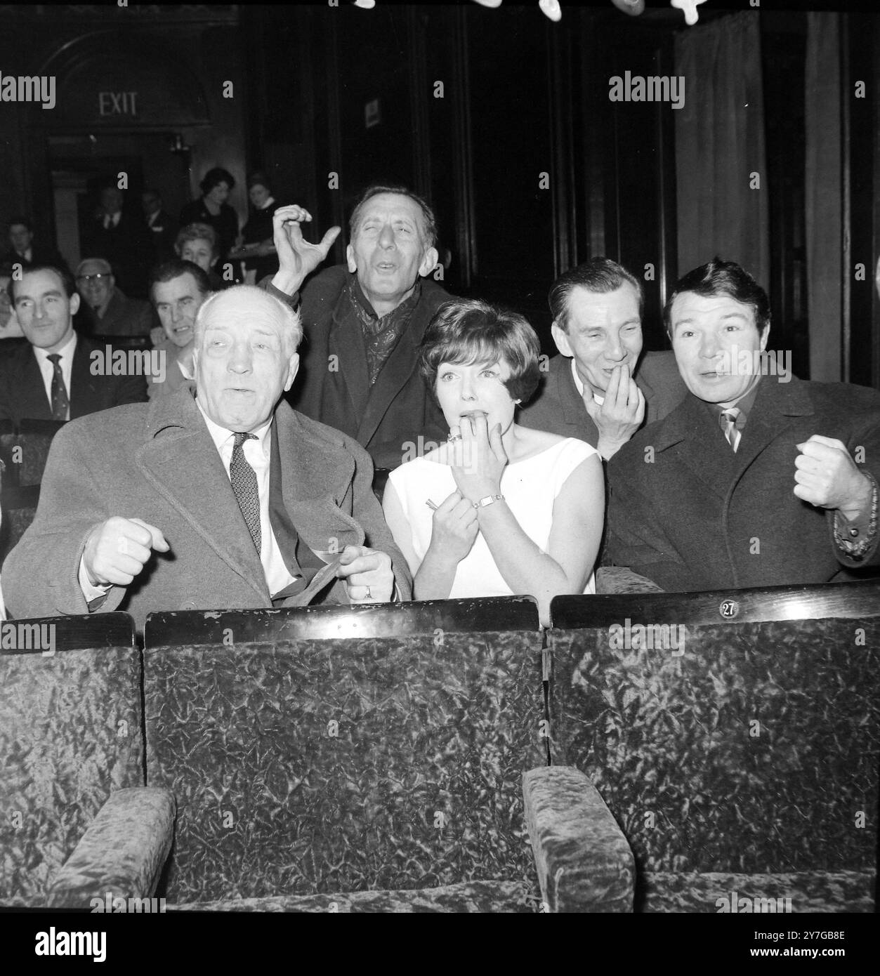 ACTRESS DIANE HART WITH TED LEWIS 'KID' & TOMMY MCGOVERN IN LONDON ...