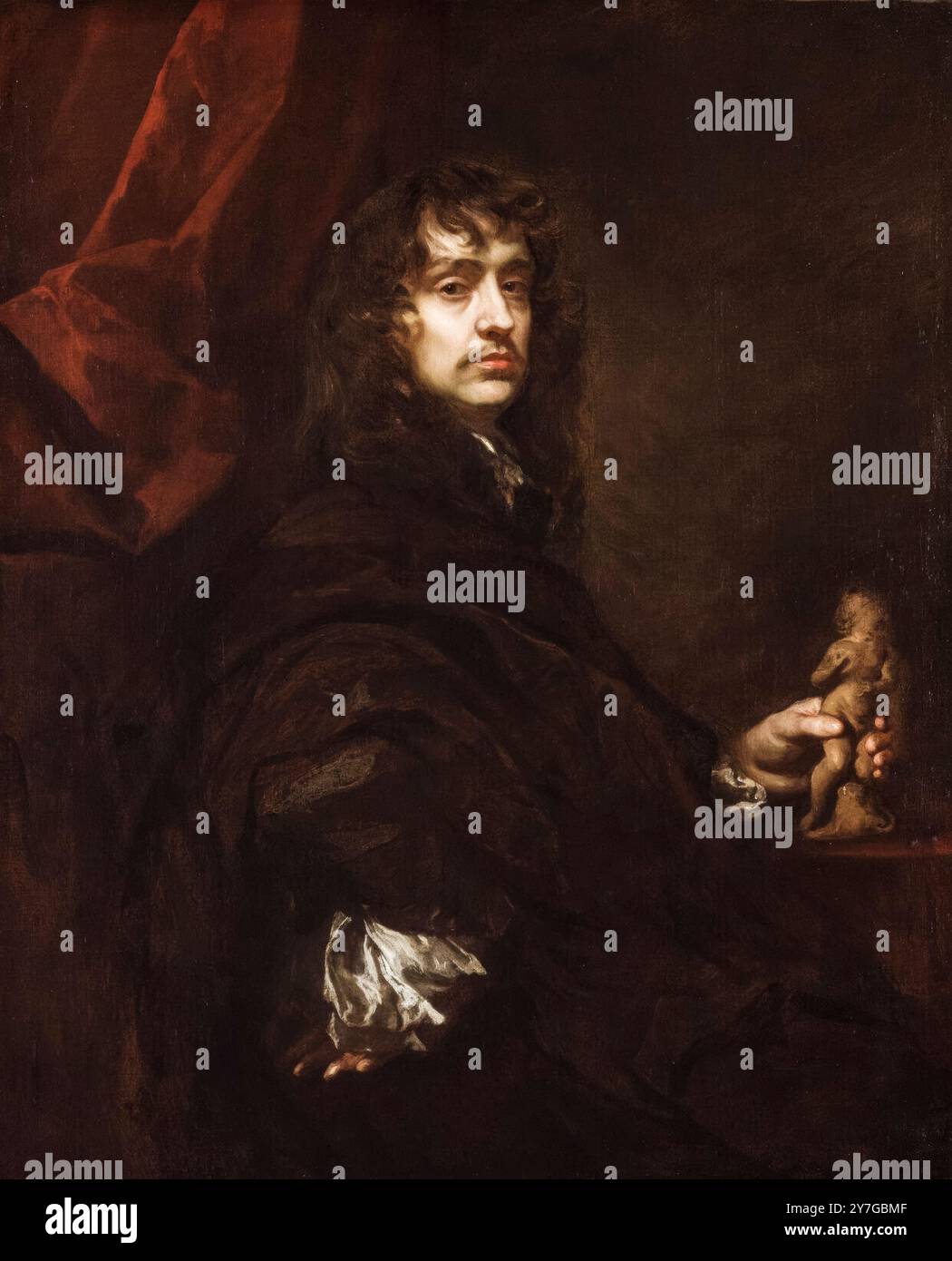 Sir Peter Lely (1618-1680), Self portrait painting of the Dutch-English ...