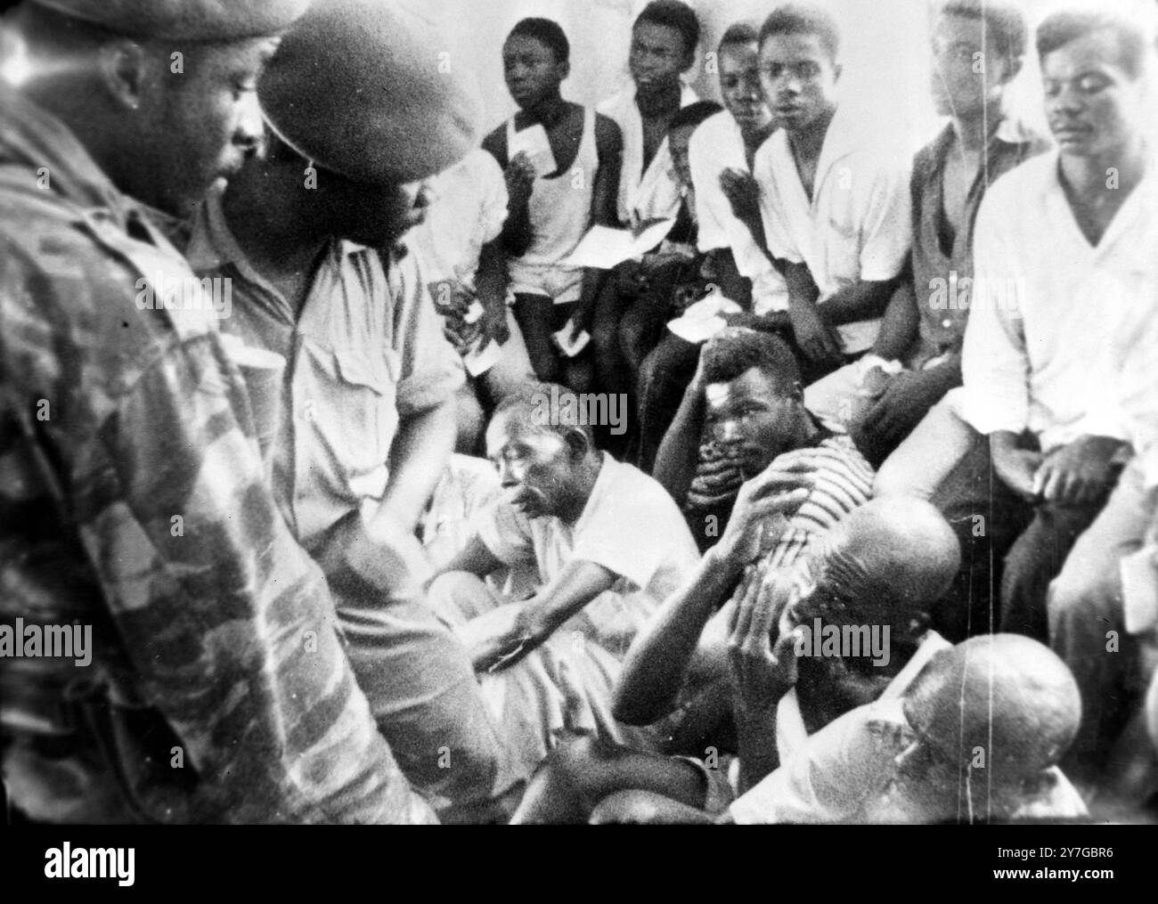 CAPTURED REBELS AFTER BEING ROUNDED BY MERCENARIES IN STANLEYVILLE ...
