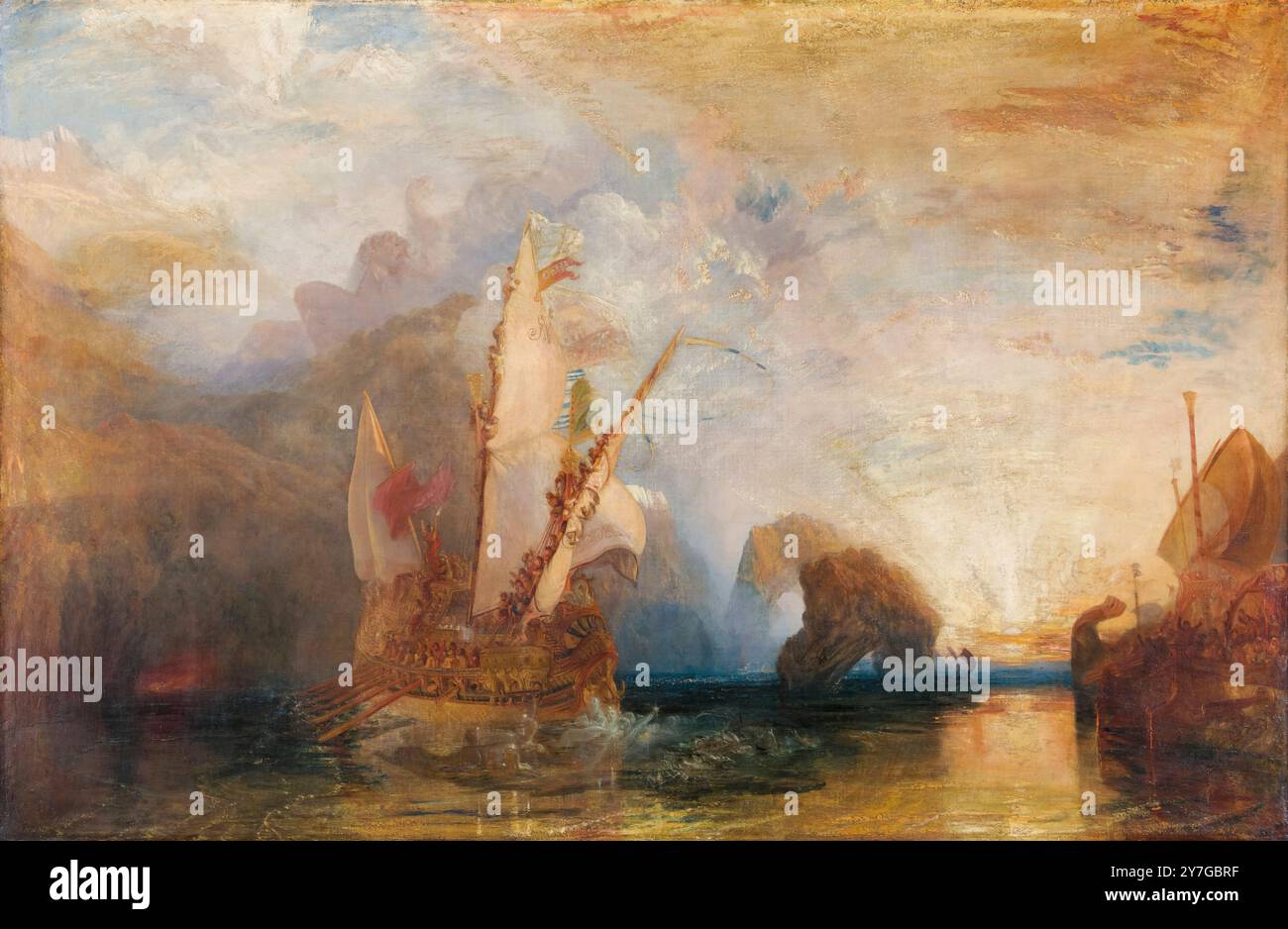 JMW Turner, Ulysses deriding Polyphemus: Homer's Odyssey, painting in ...