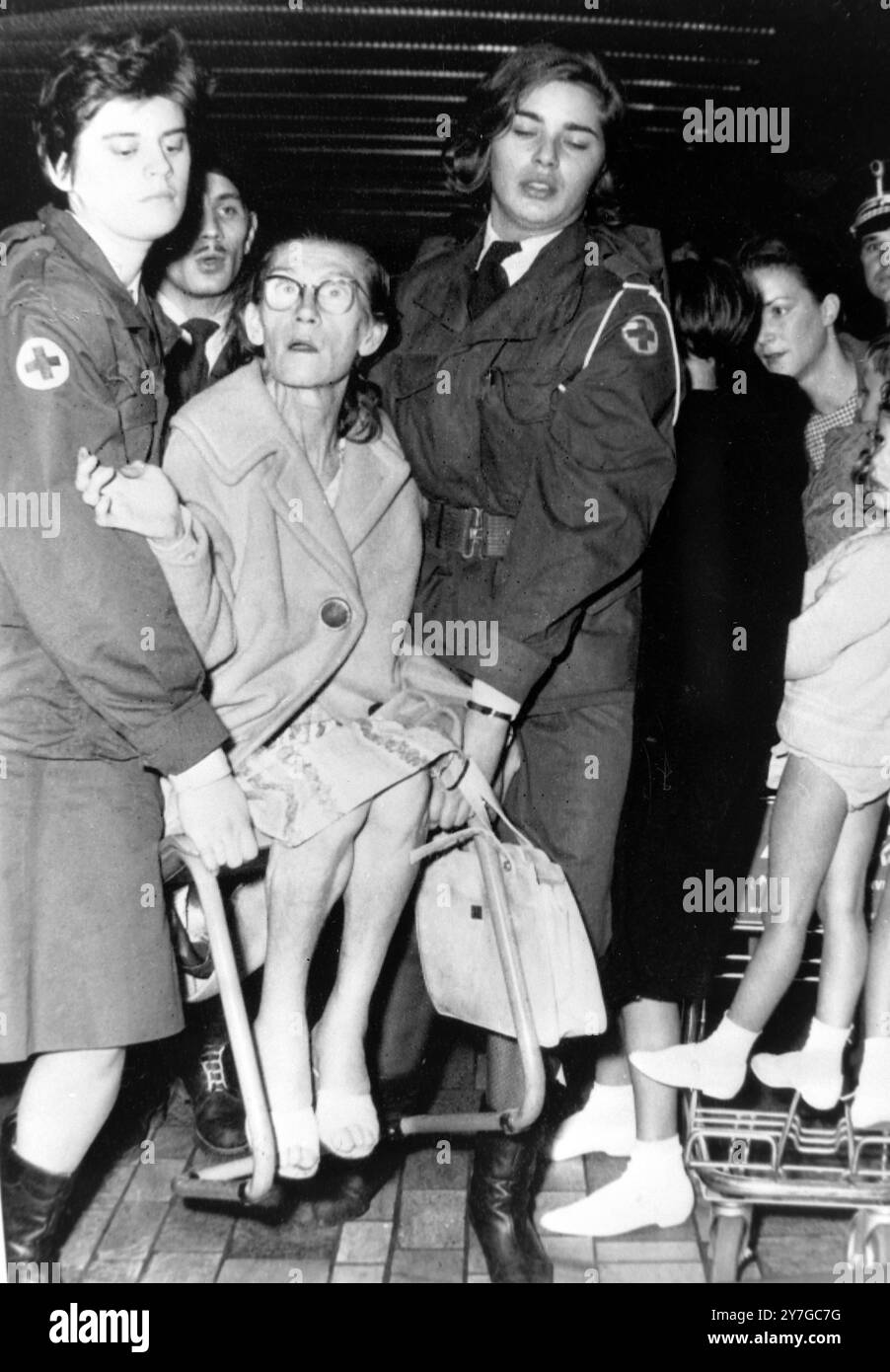 CONGO STANLEYVILLE REFUGEES ARRIVE IN BRUSSELS ; 25 NOVEMBER 1964 Stock ...