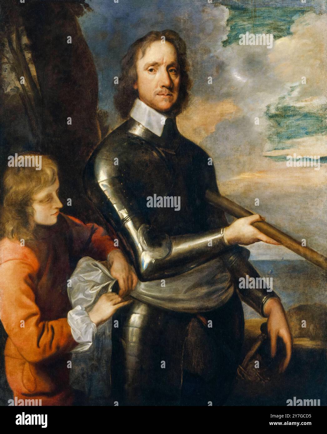 Oliver Cromwell (1599-1658), portrait painting in oil on canvas by ...
