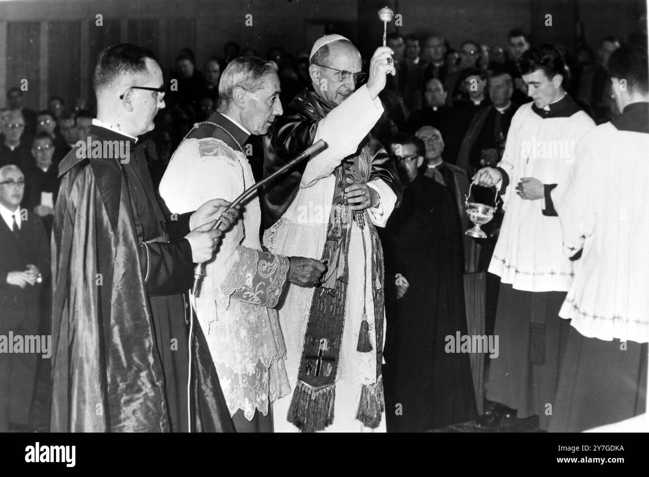 POPE PAUL VI INAUGURATED SCOTS COLLEGE IN ROME / ; 17 NOVEMBER 1964 ...