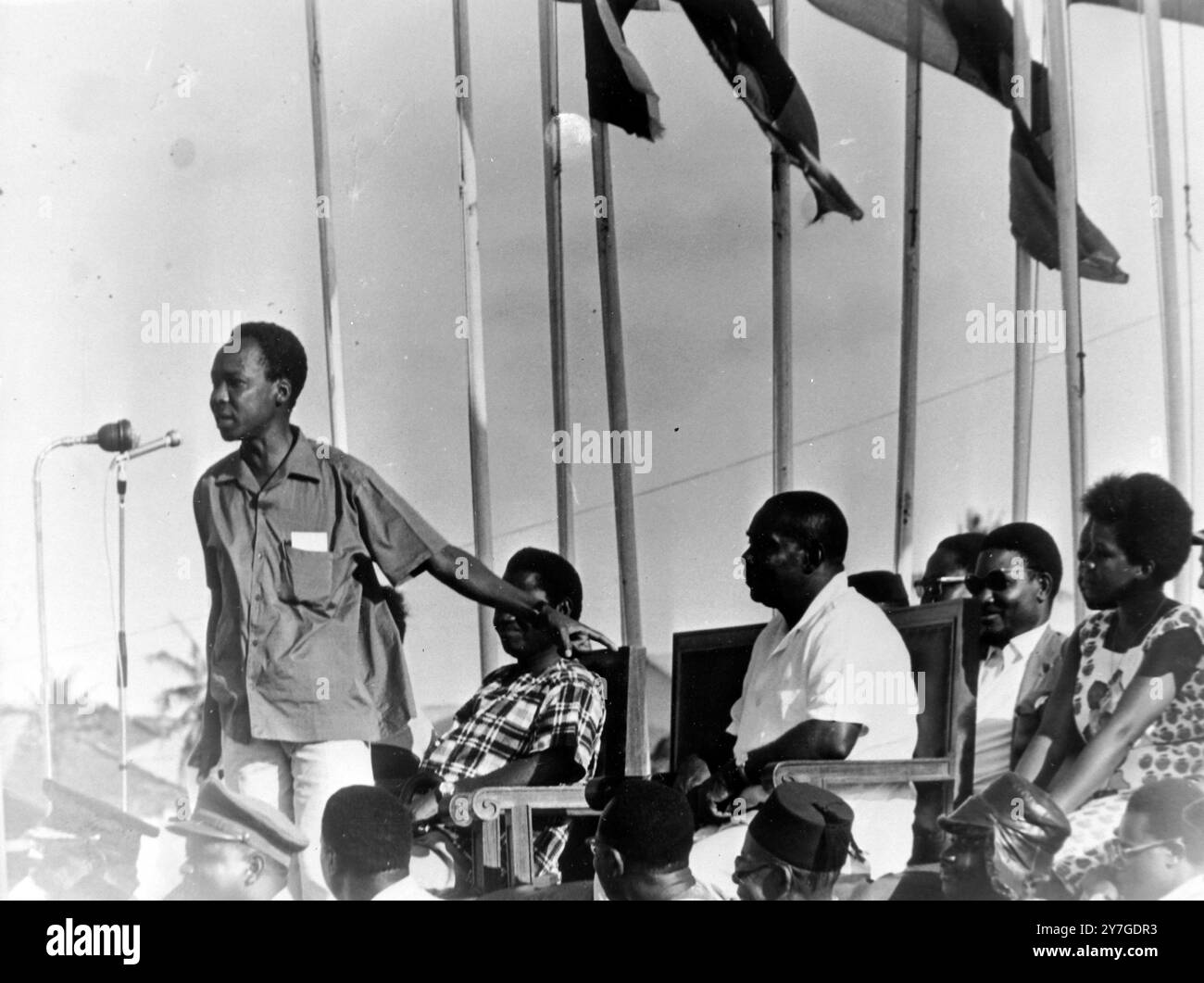 ABEID KARUME WITH JULIUS NYERERE IN DAR ES SALAAM, TANZANIA / ; 16 ...