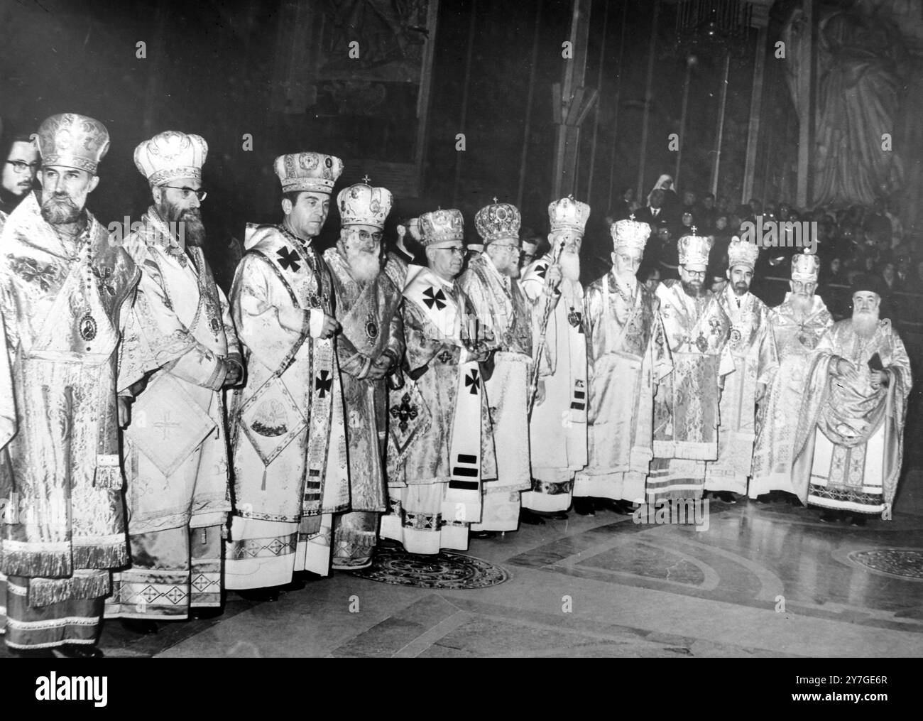 RELIGION - BYZANTINE MASS CELEBRATED AT ST PETER'S - POPE PAUL VI IN ...
