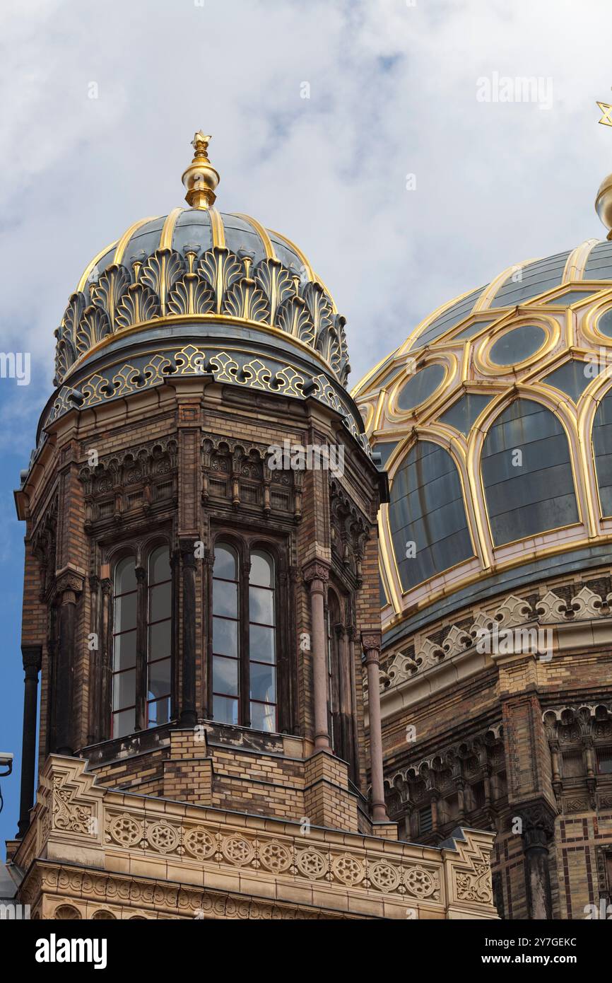 The ornate cupola of the New Synagogue in Berlin showcases stunning ...