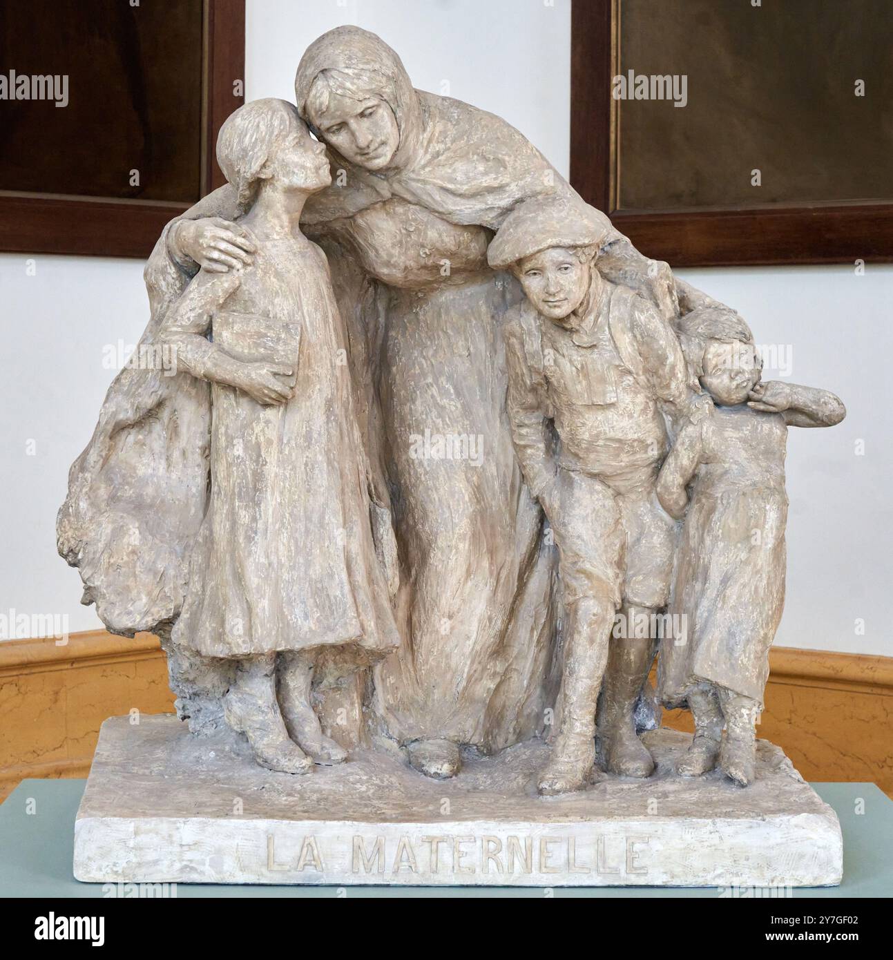 La Maternelle, On the way to school, Plaster model, 1908, Berthe ...