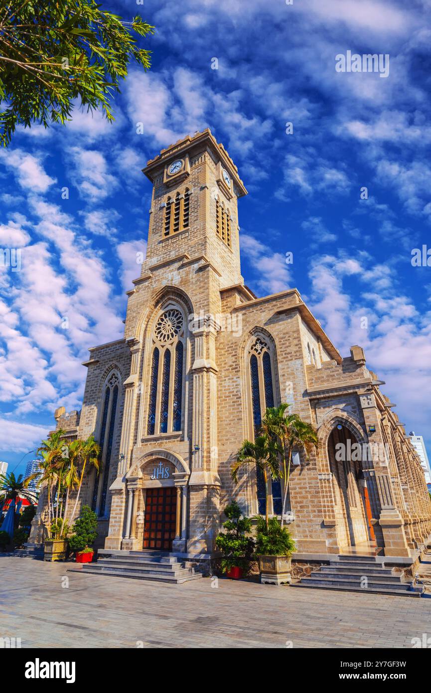 Facade Stone Church Nha Trang Cathedral Christ the King Cathedral in ...
